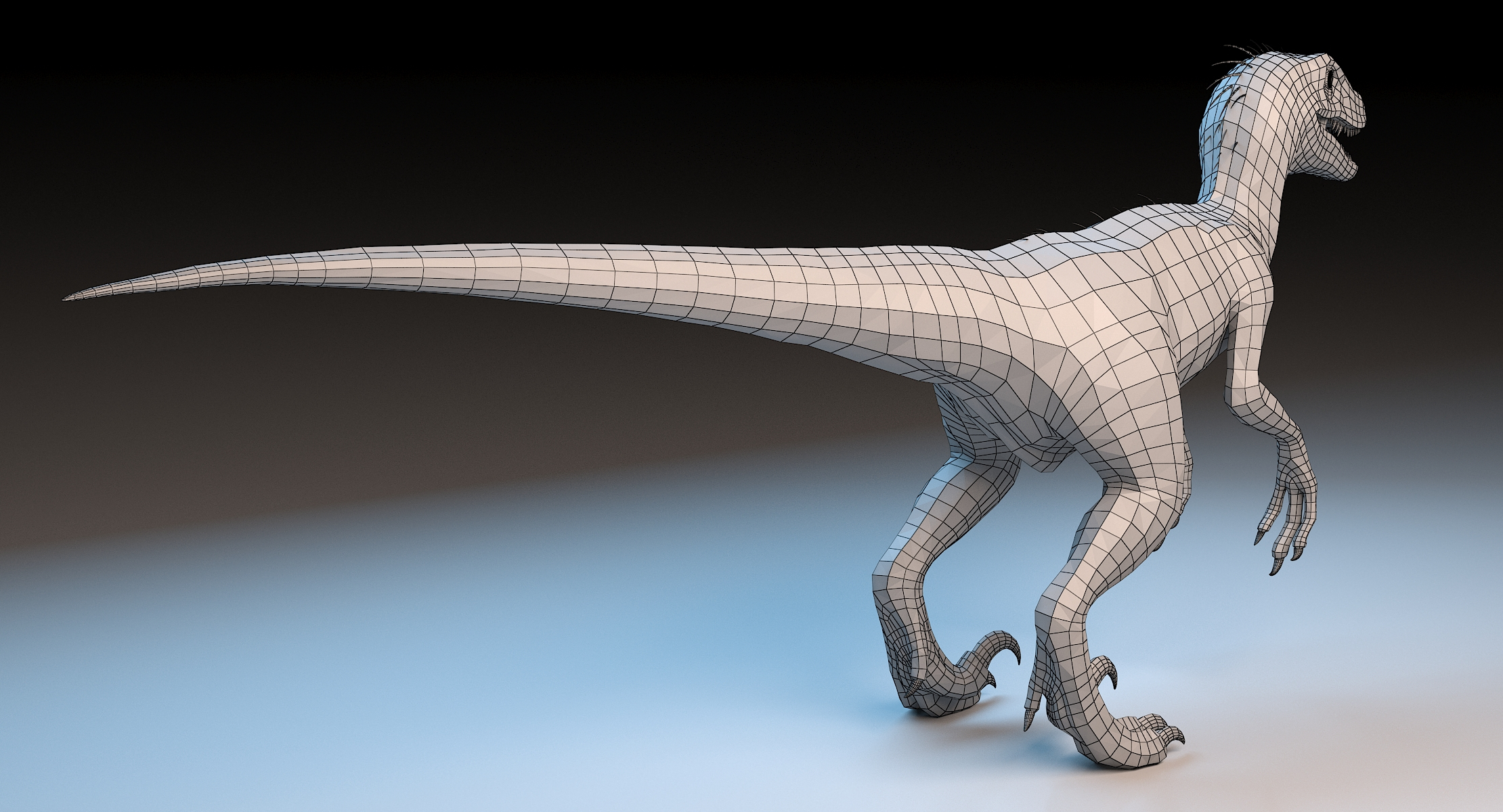 raptor dinosaur 3d model