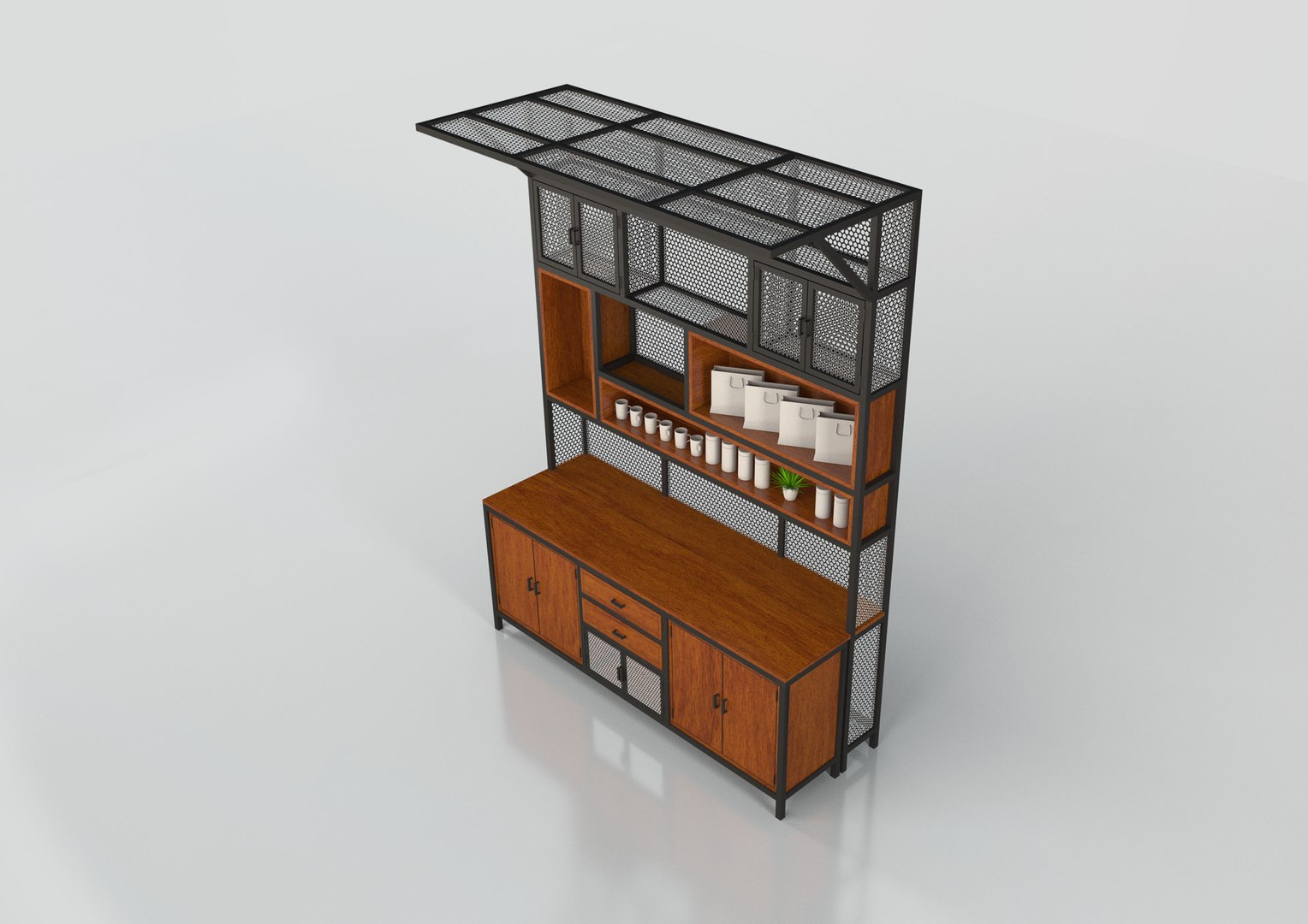 3D Industrial Rack - TurboSquid 1616486