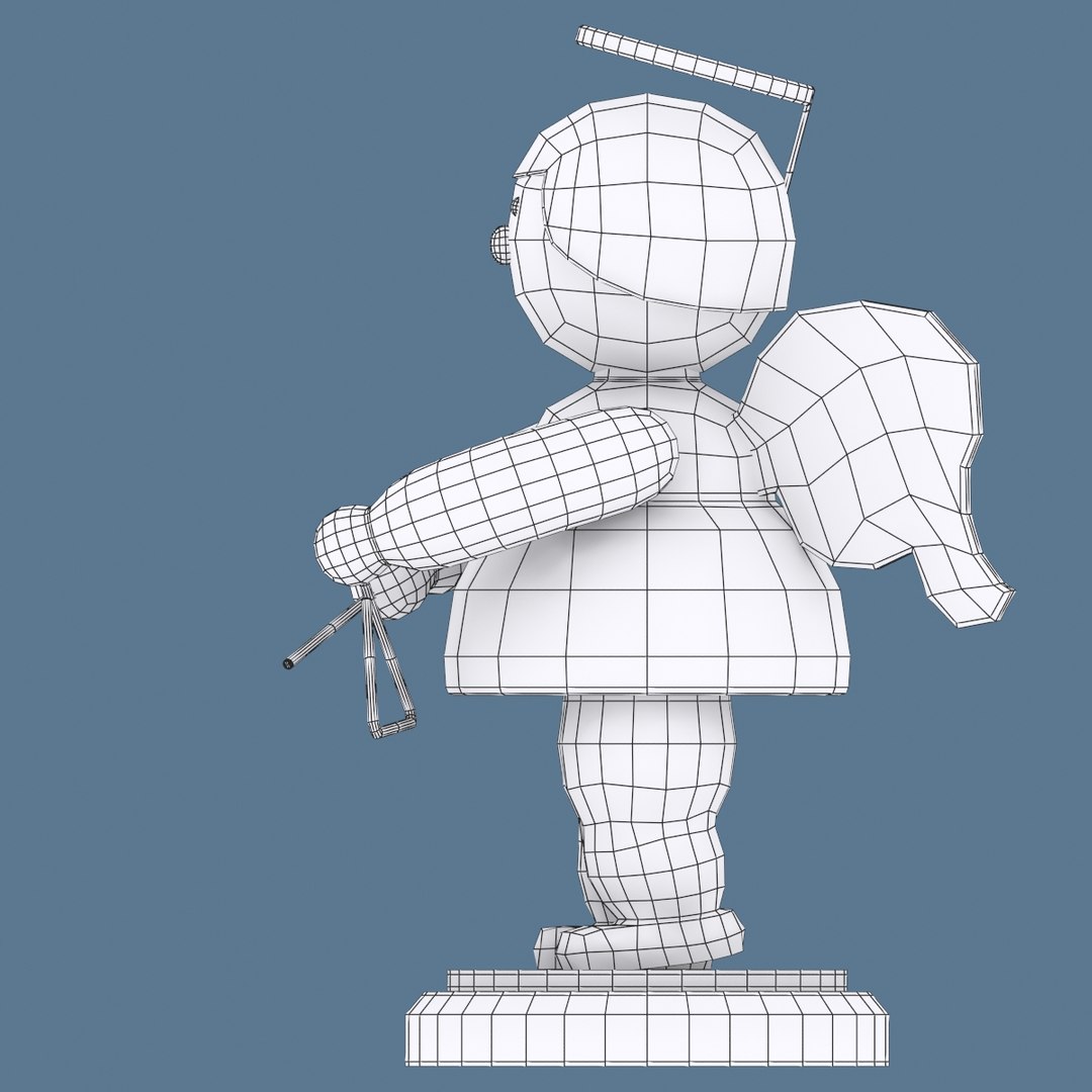 3d Model Of Christmas Angel