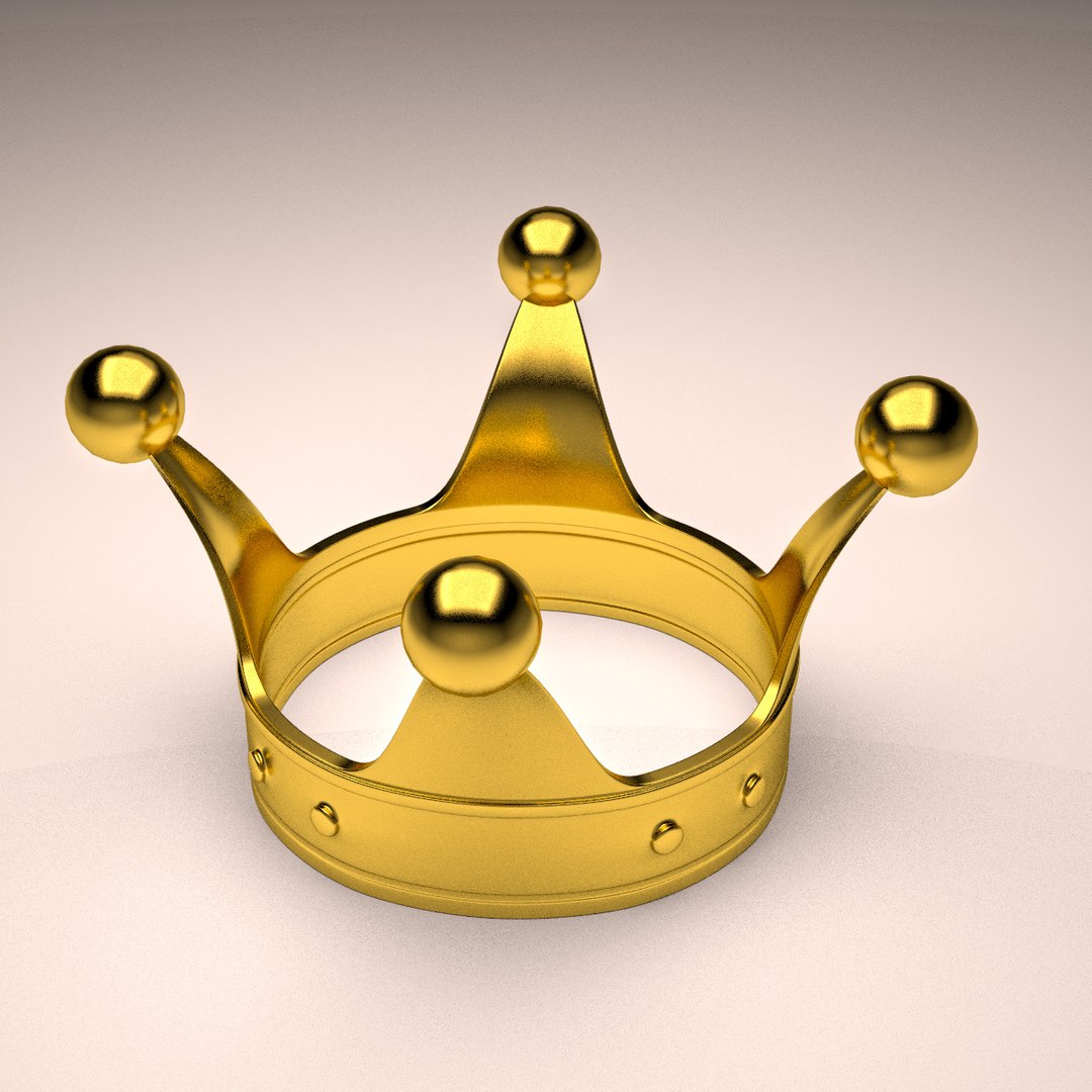 Gold Crown 3d Model