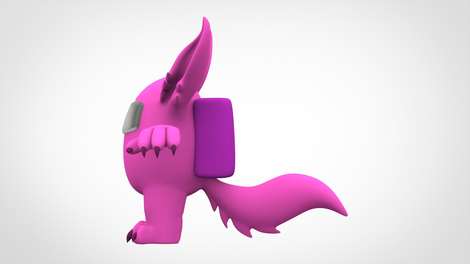 Pink werewolf 3D model - TurboSquid 1631514