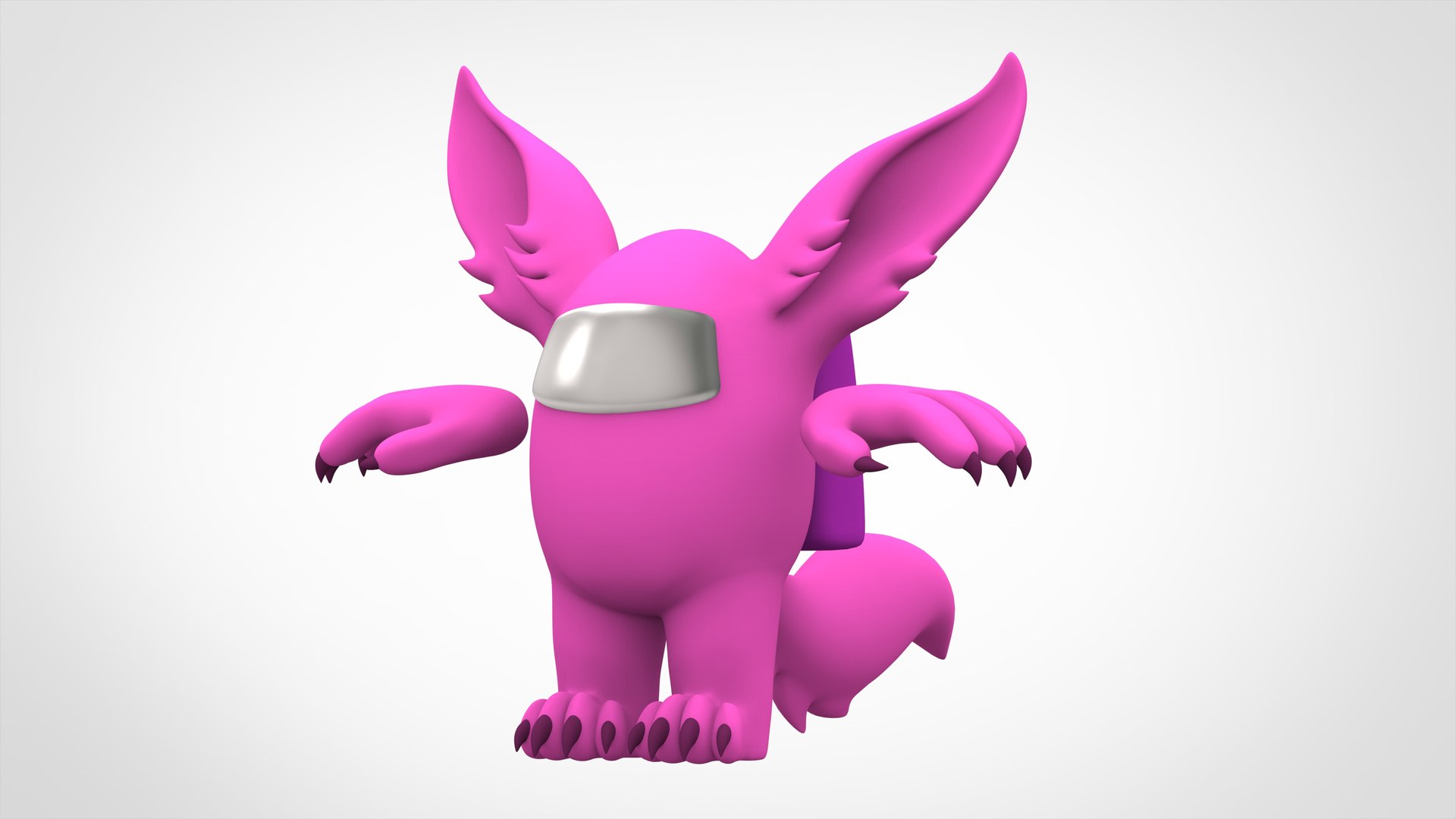 Pink werewolf 3D model - TurboSquid 1631514