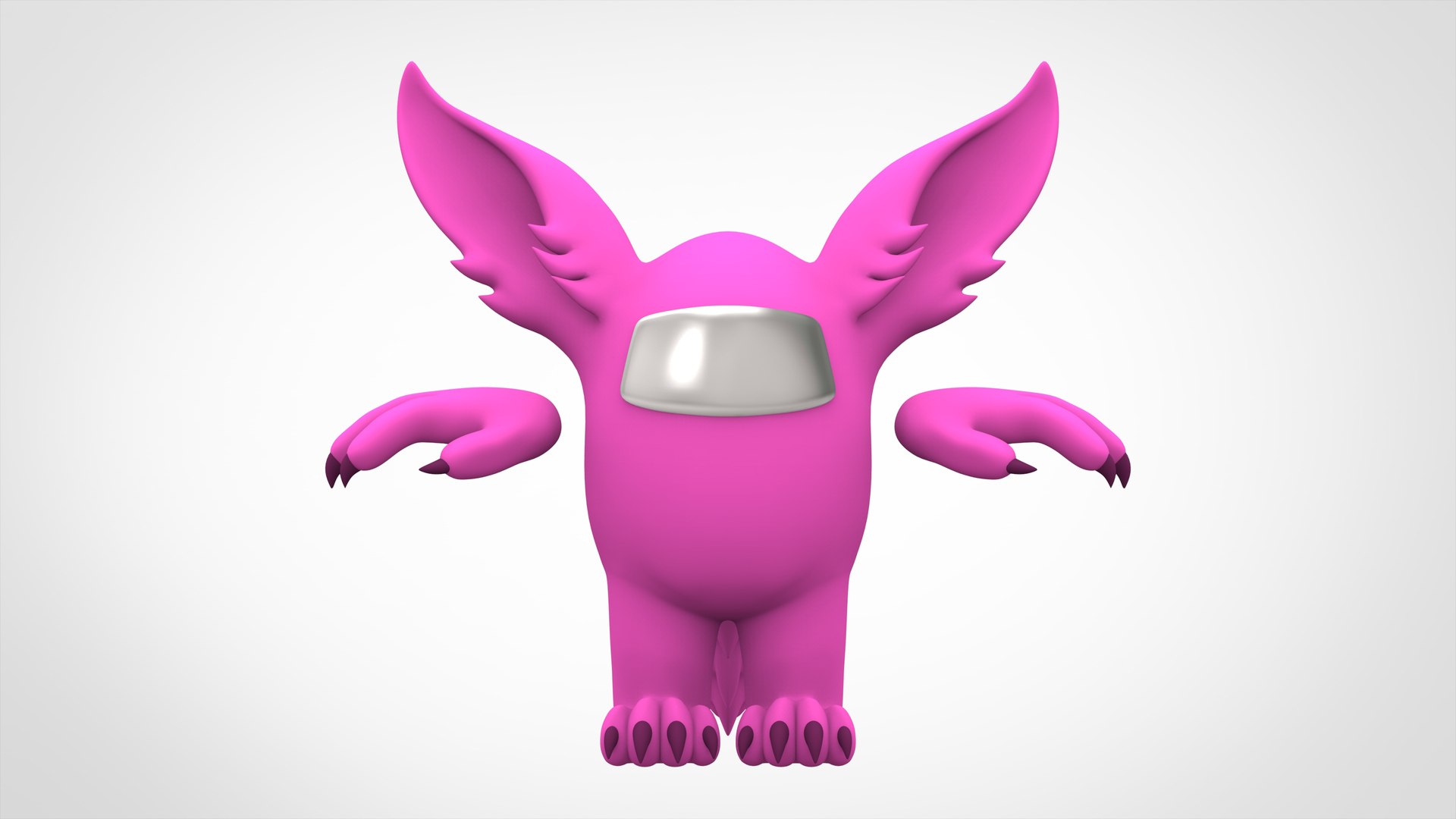 Pink werewolf 3D model - TurboSquid 1631514