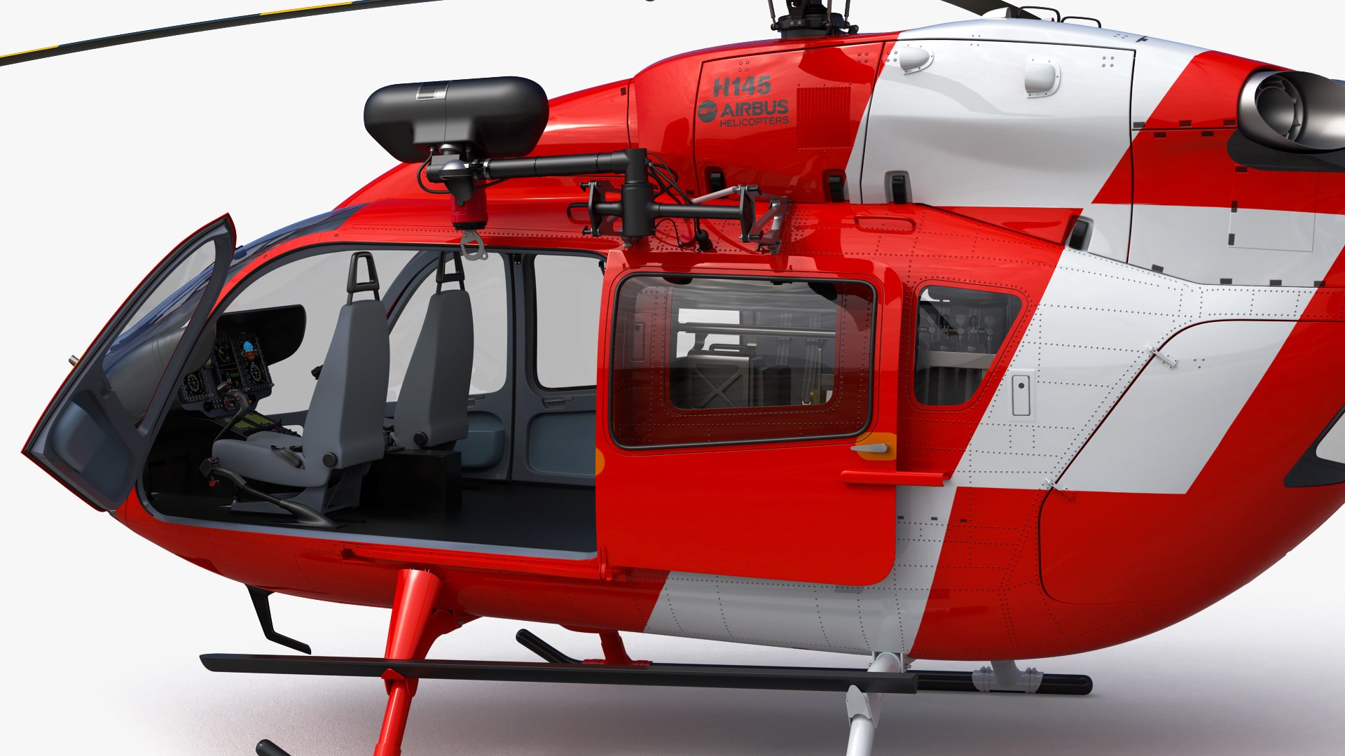 Airbus H145 Emergency REGA Switzerland 3D model - TurboSquid 1732108