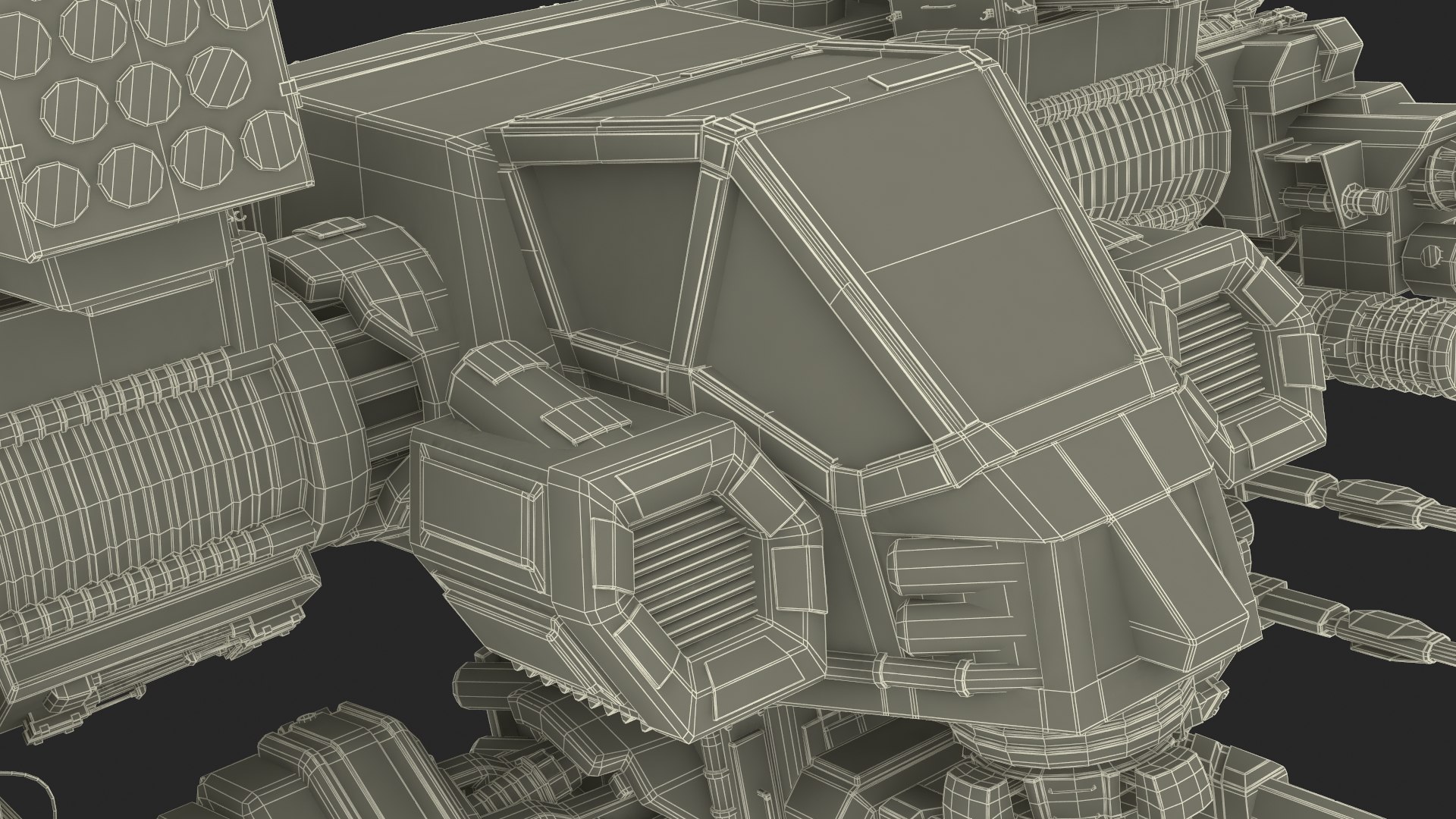 3D Heavy Assault Mech Walker Black In Wolfenstein Style - TurboSquid ...