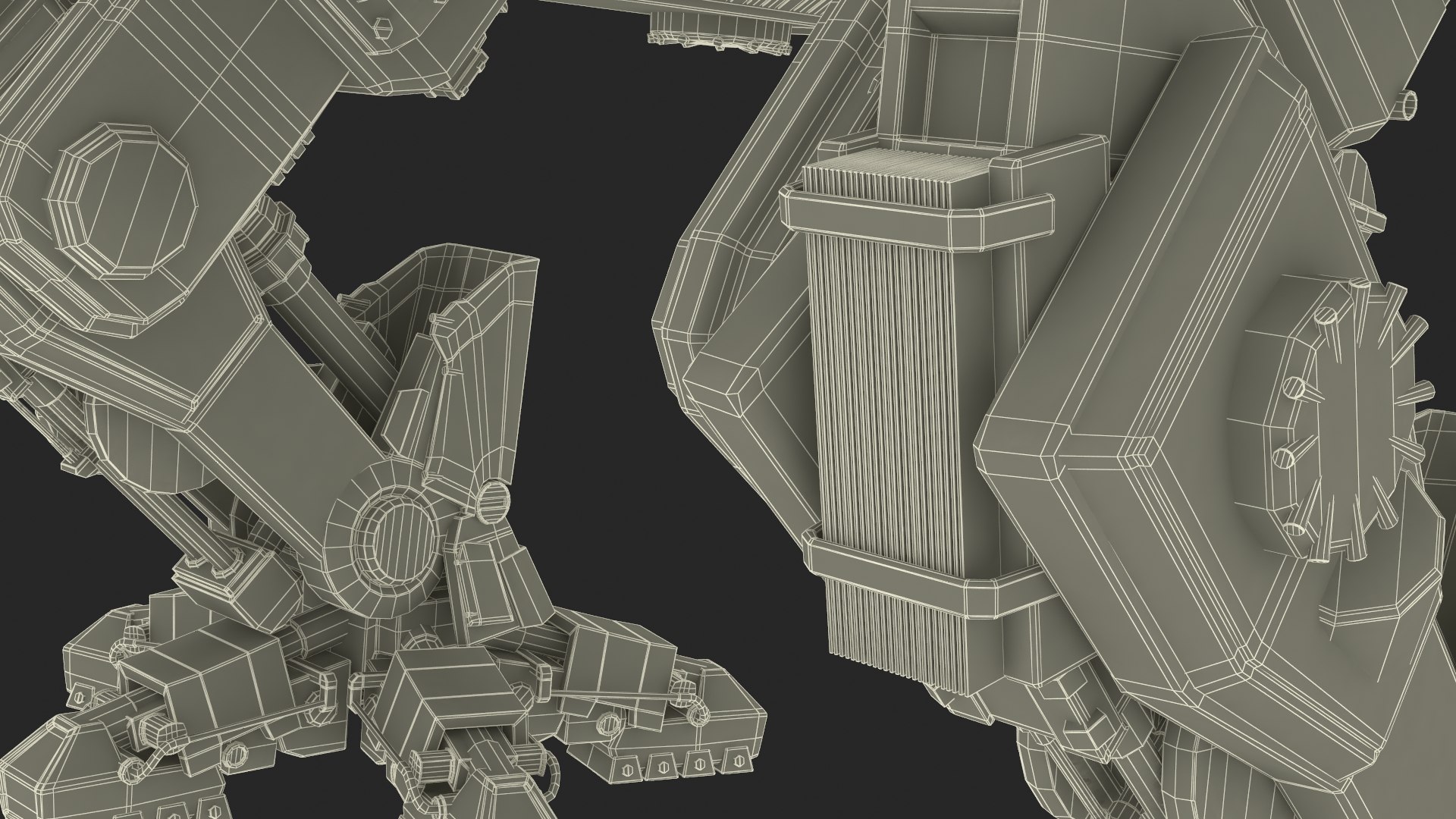 3D Heavy Assault Mech Walker Black In Wolfenstein Style - TurboSquid ...