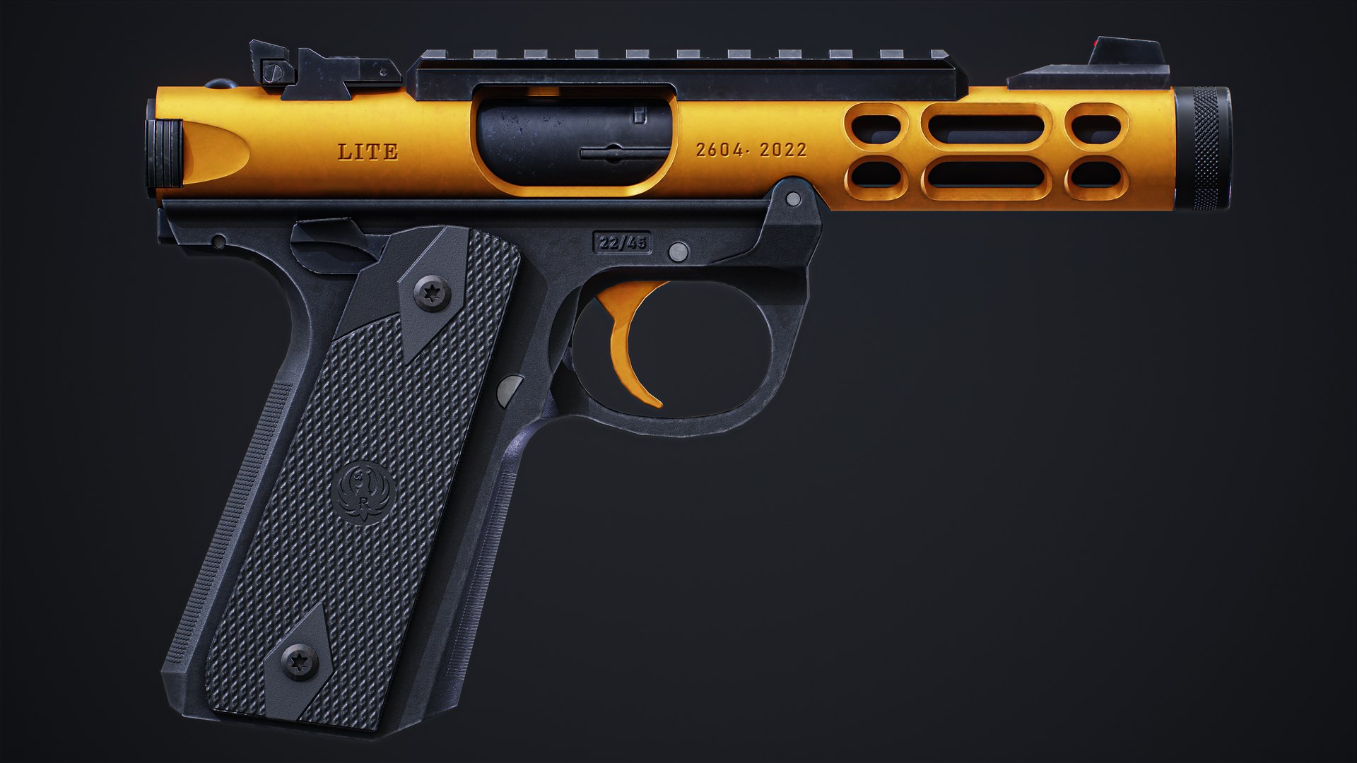 Ruger Mark IV - Low Poly 3D model - TurboSquid 1889207