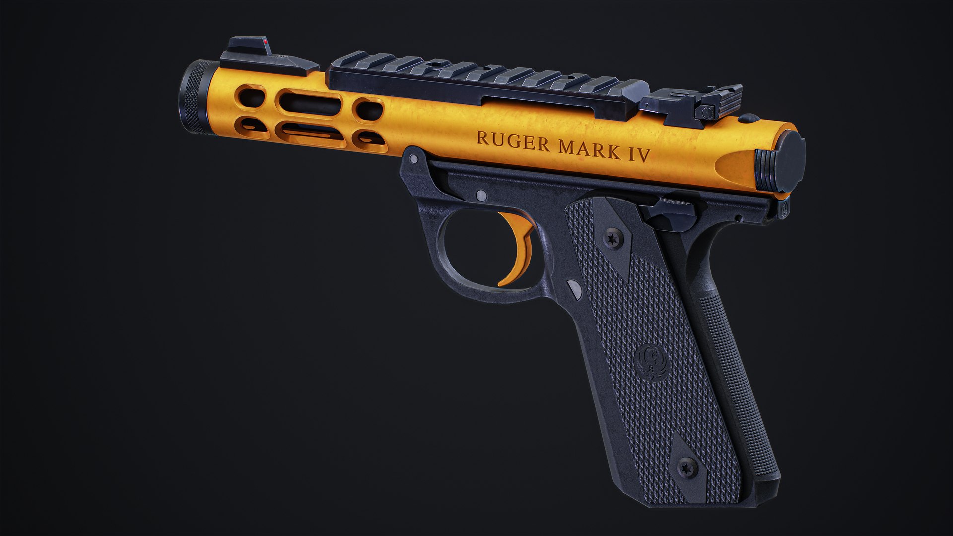 Ruger Mark IV - Low Poly 3D model - TurboSquid 1889207