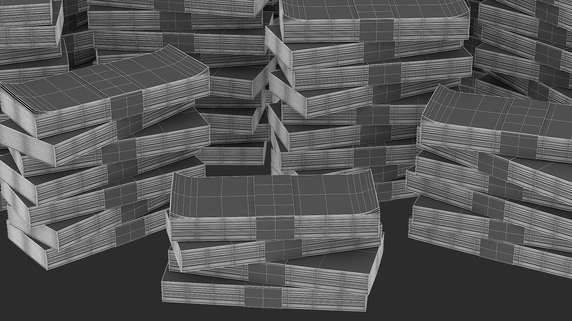 100 Dollar Bill Grouped Stacks 3D Model - TurboSquid 1972403
