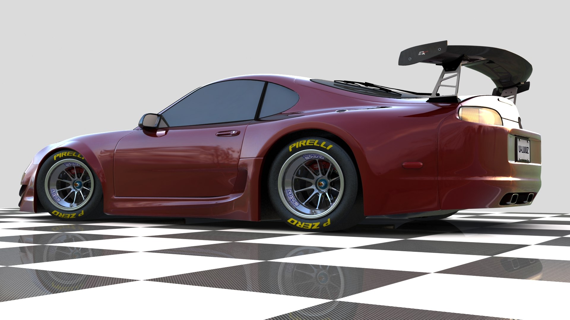 Car F1 Wheel Rays 3d Max