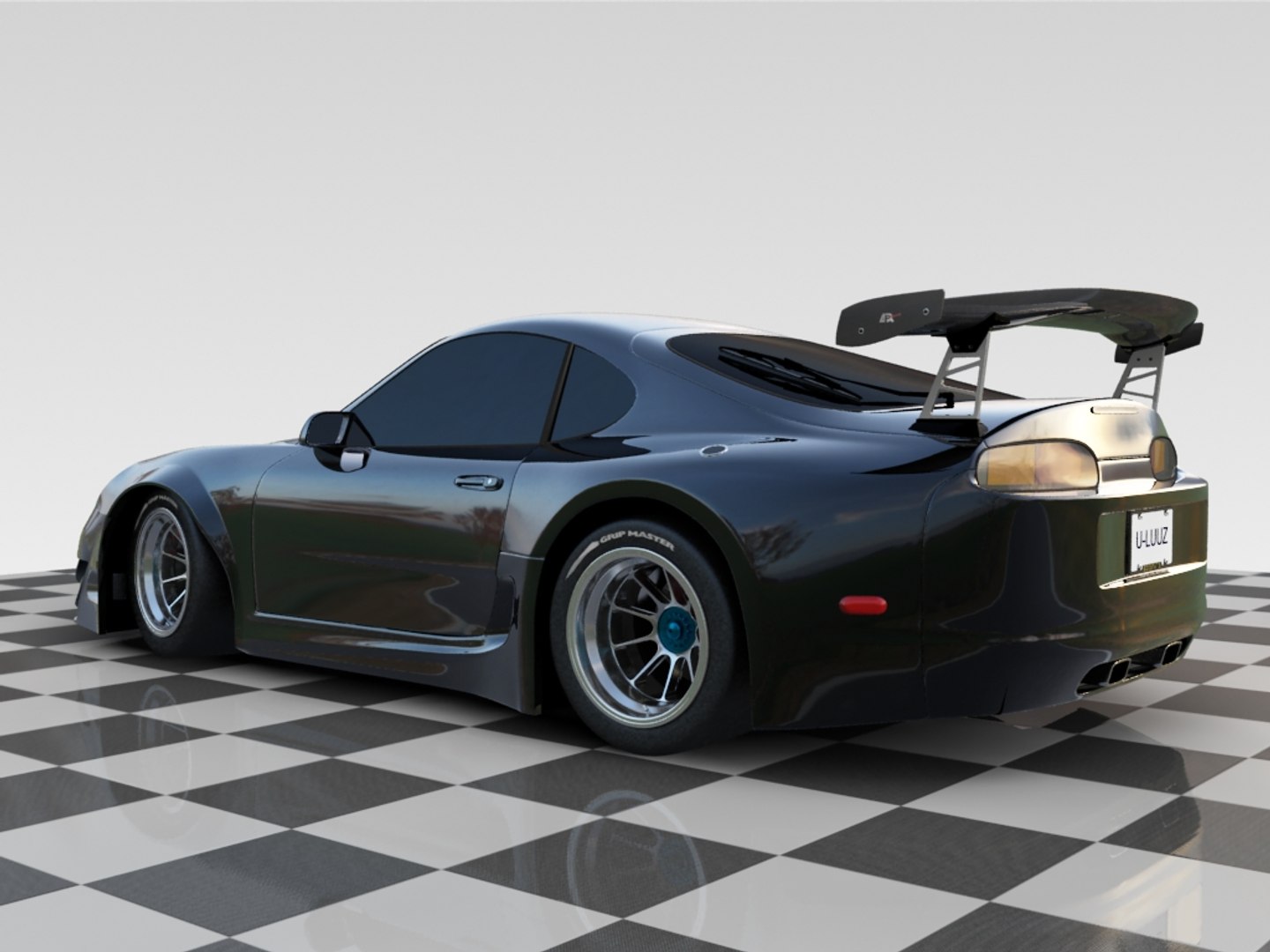 Car F1 Wheel Rays 3d Max