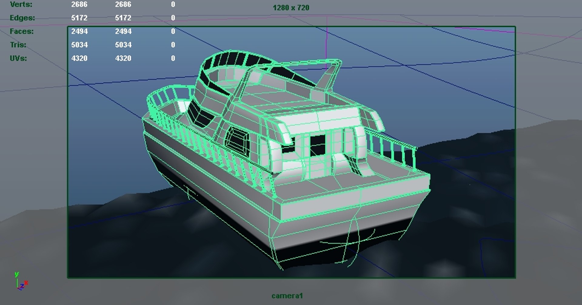 3D Boat Ocean Animation - TurboSquid 1237324