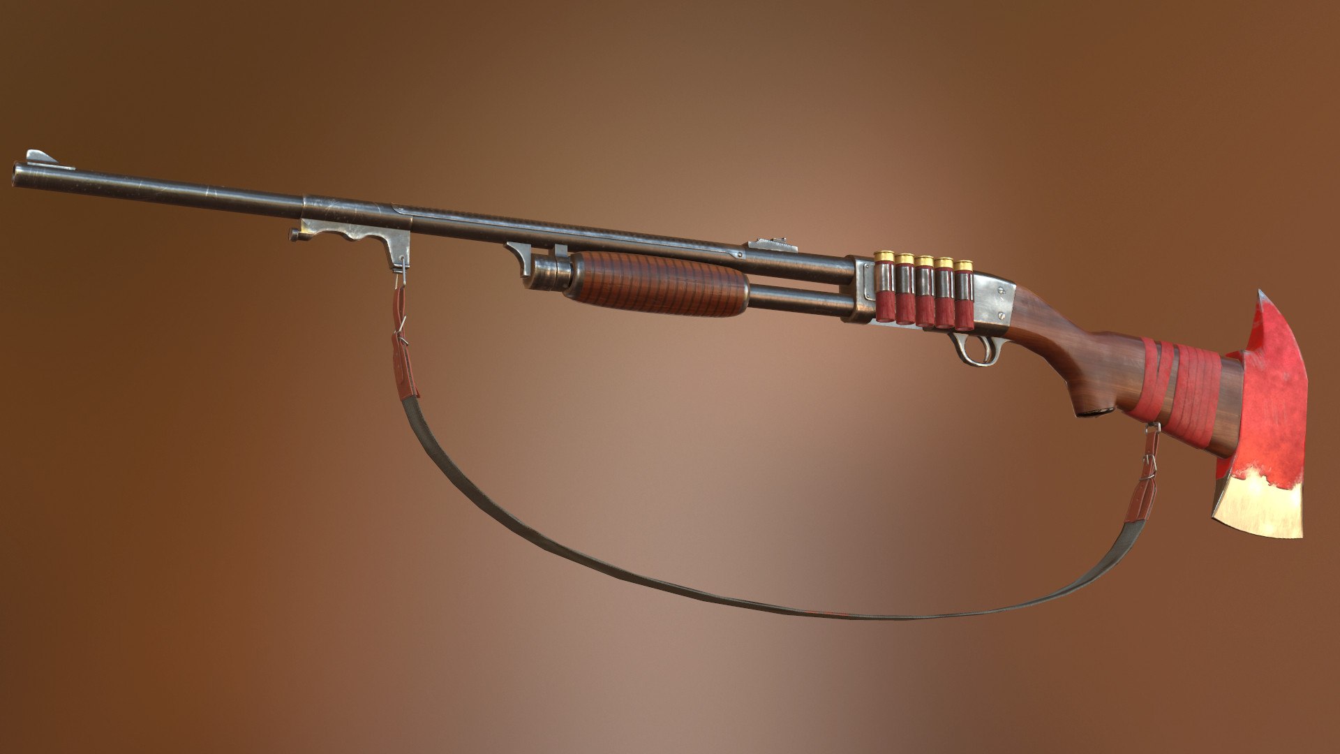 3D M37 Ithaca Model - TurboSquid 1194221