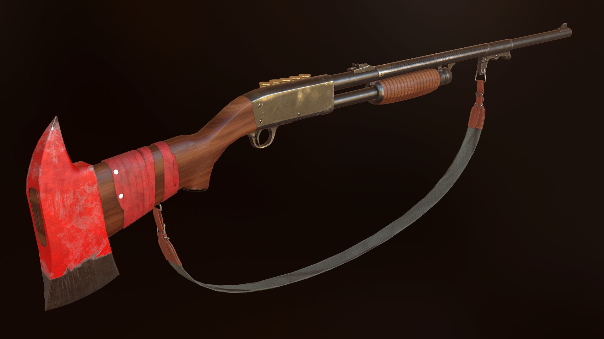 3D M37 Ithaca Model - TurboSquid 1194221