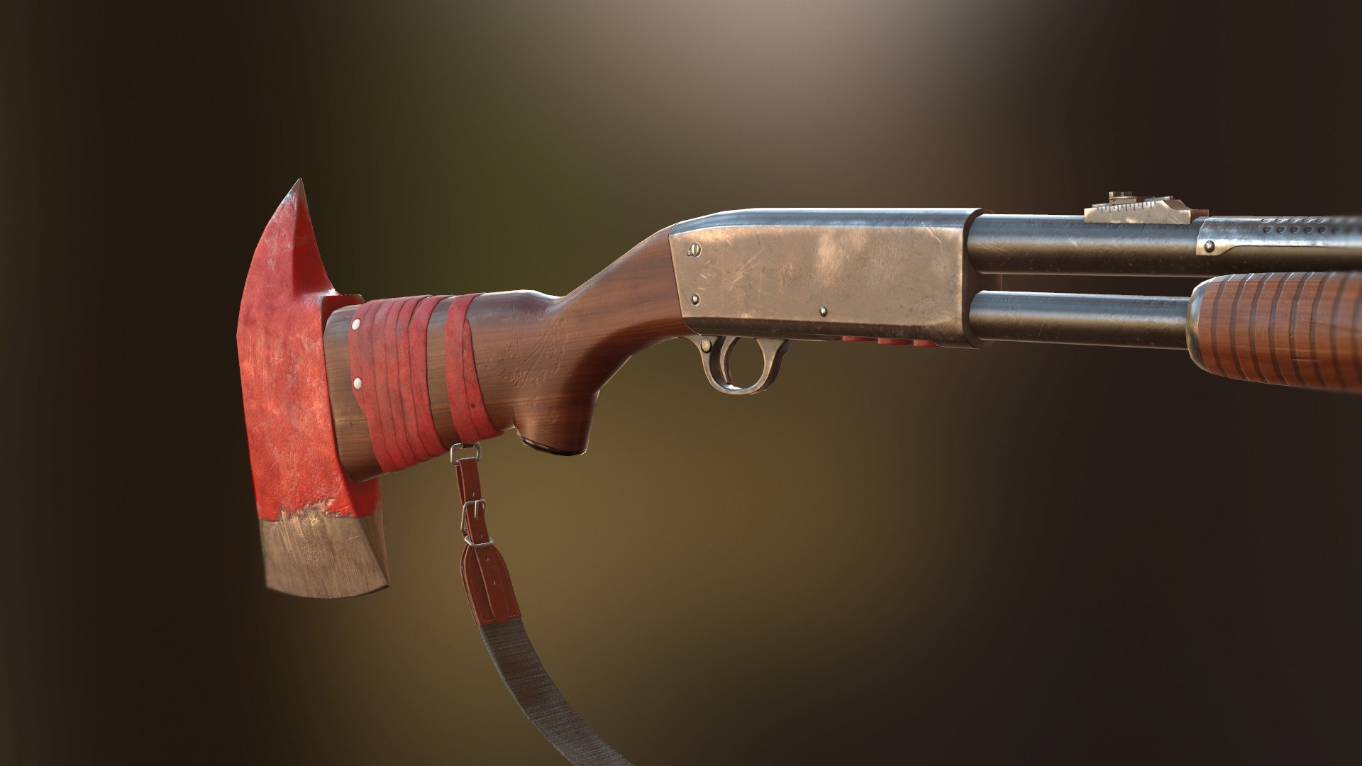 3D M37 Ithaca Model - TurboSquid 1194221