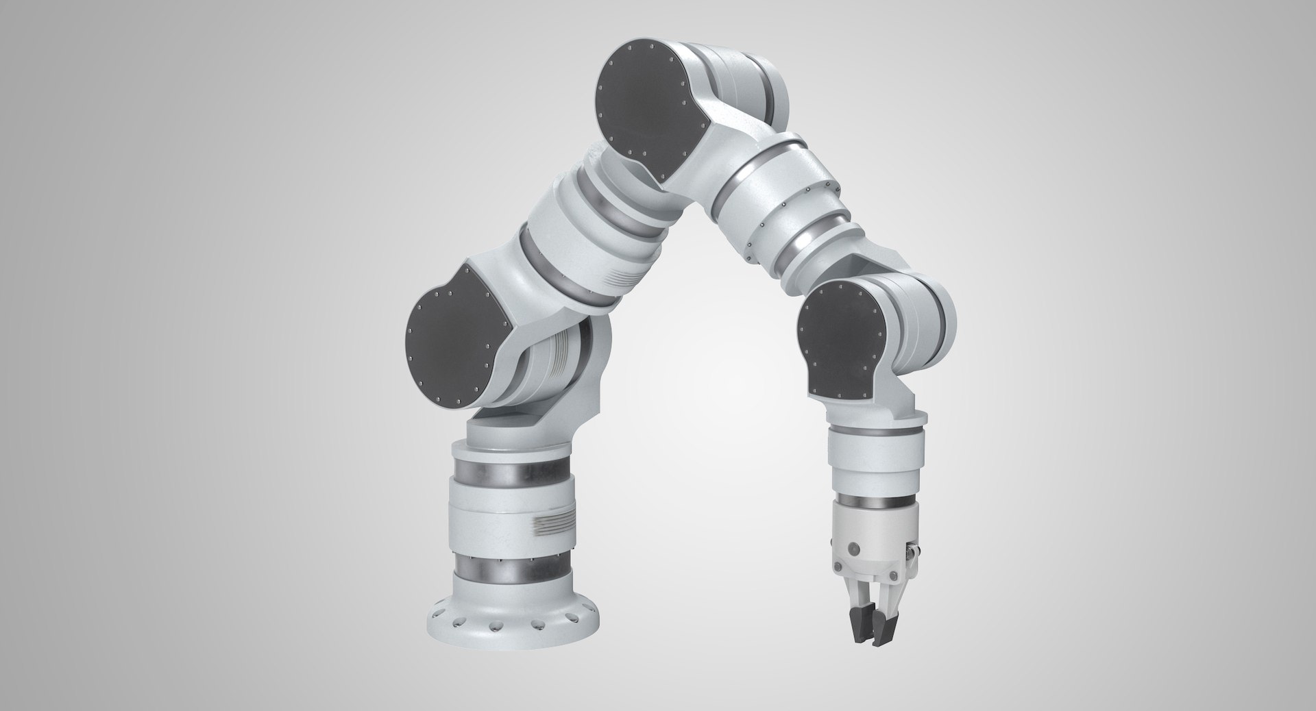 Robotic Arm 3 White With Gripper 3D Model - TurboSquid 2299795