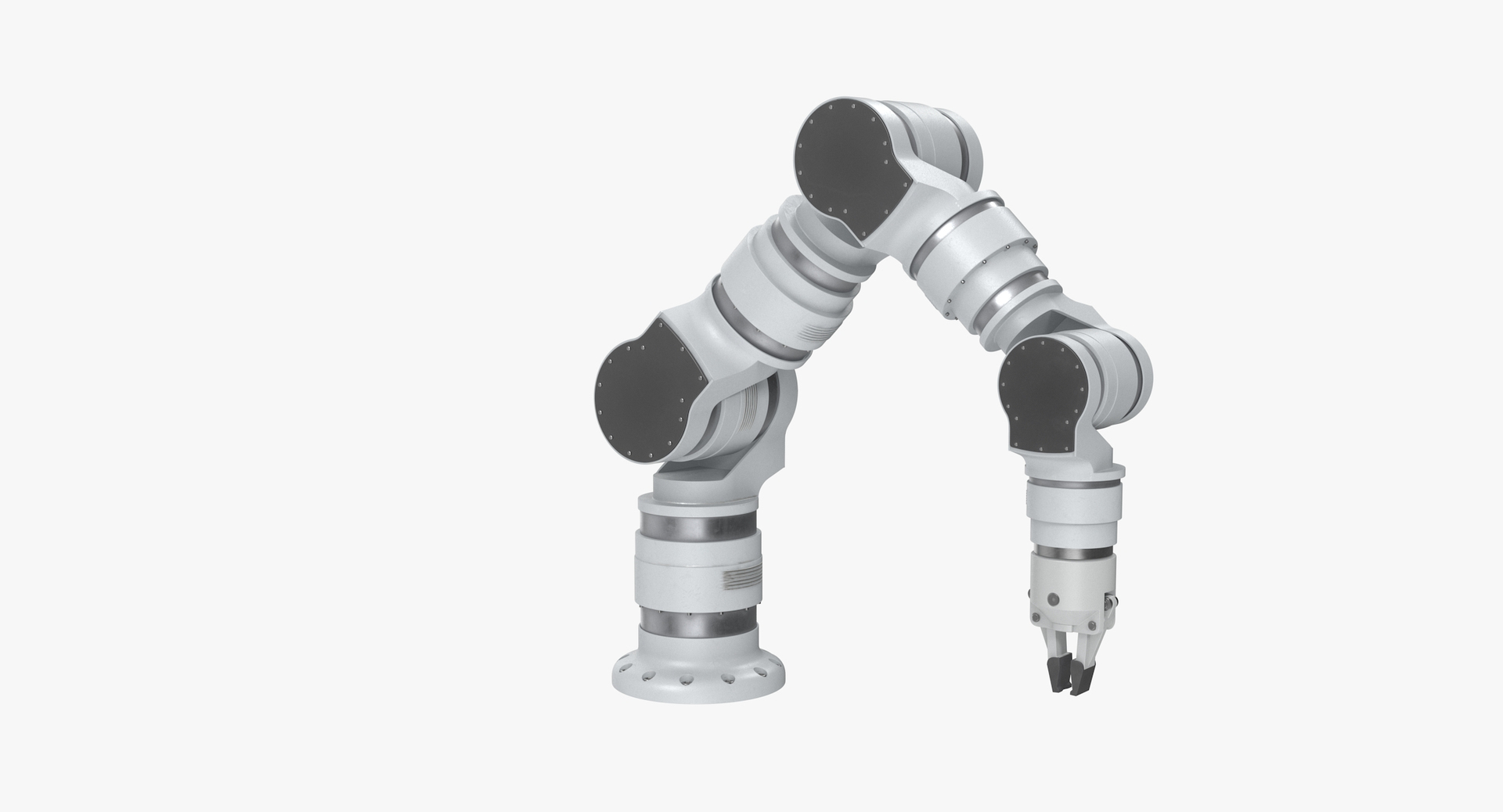 Robotic Arm 3 White With Gripper 3D Model - TurboSquid 2299795