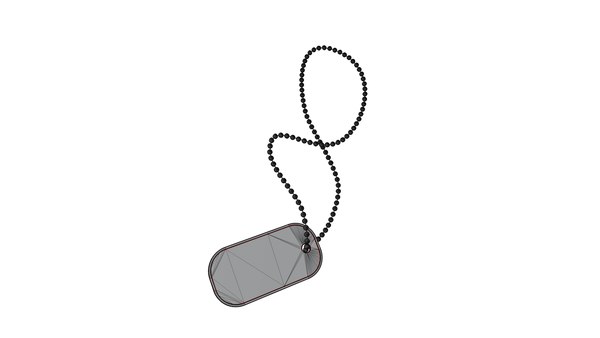 modelo 3d Dog Tag - TurboSquid 1879838