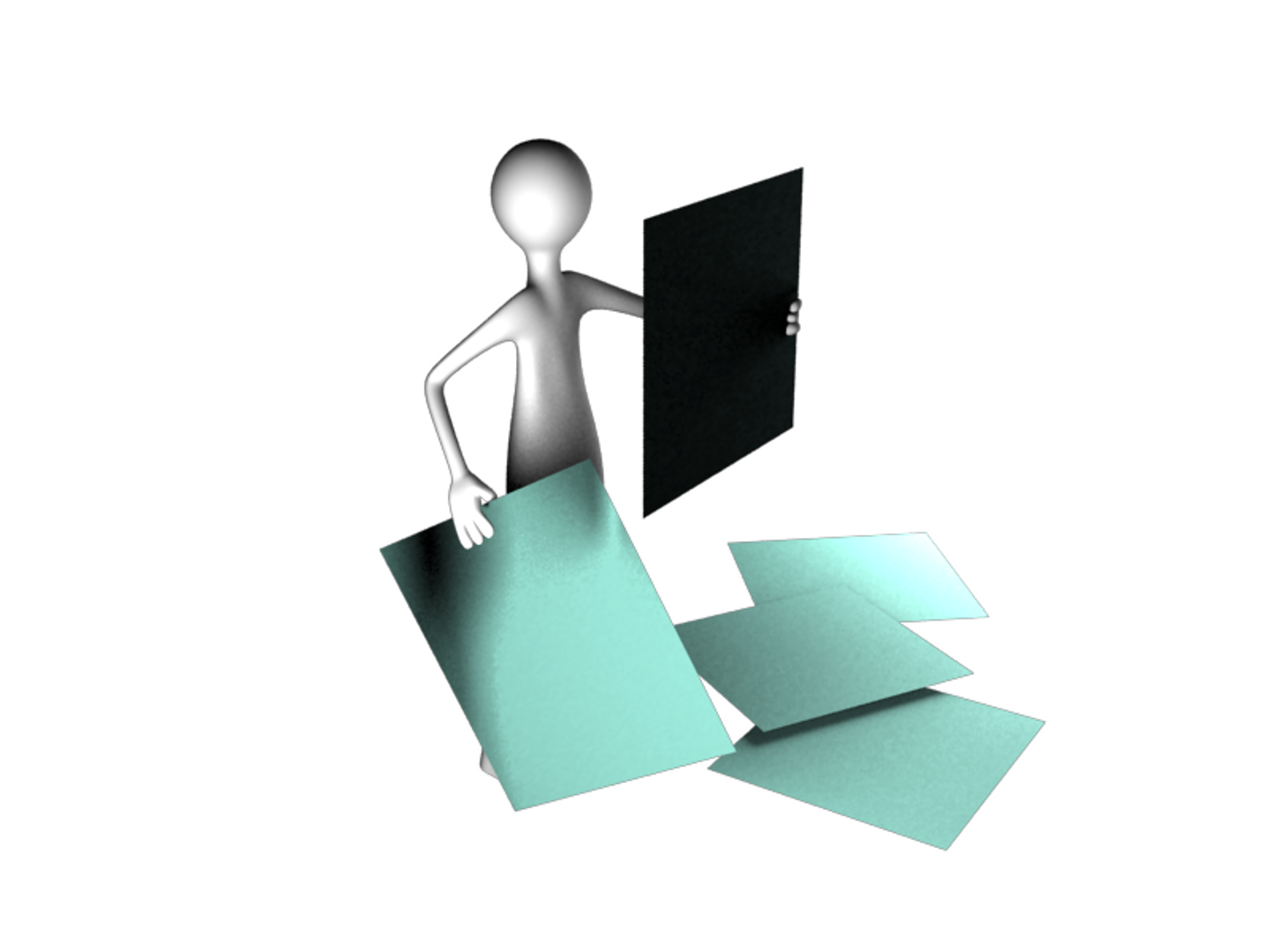 3d model stick figure