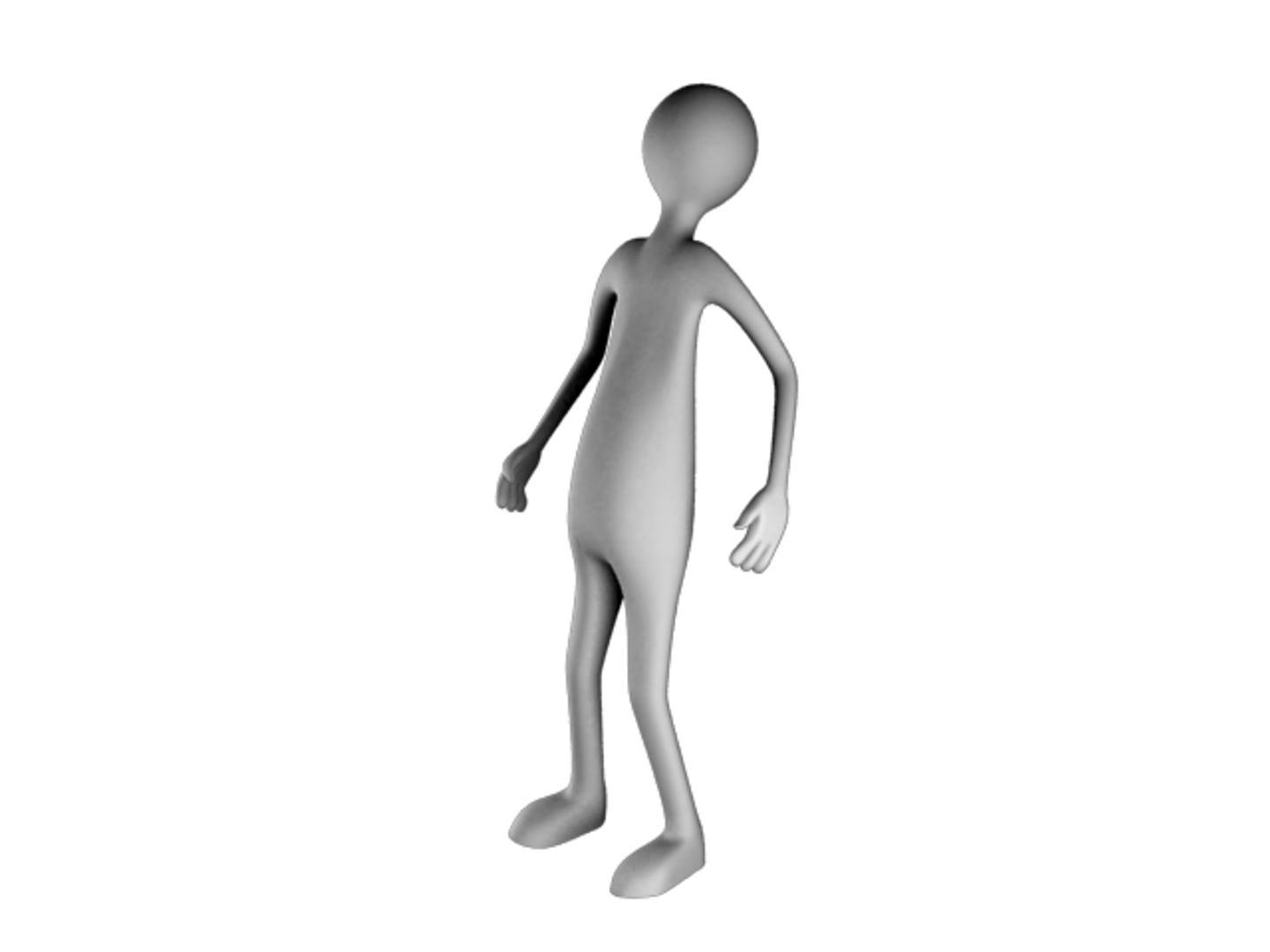 3d model stick figure