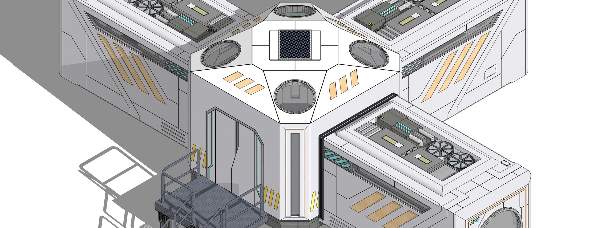 Sci-fi House 002 Module 1 3D Model - TurboSquid 1792026