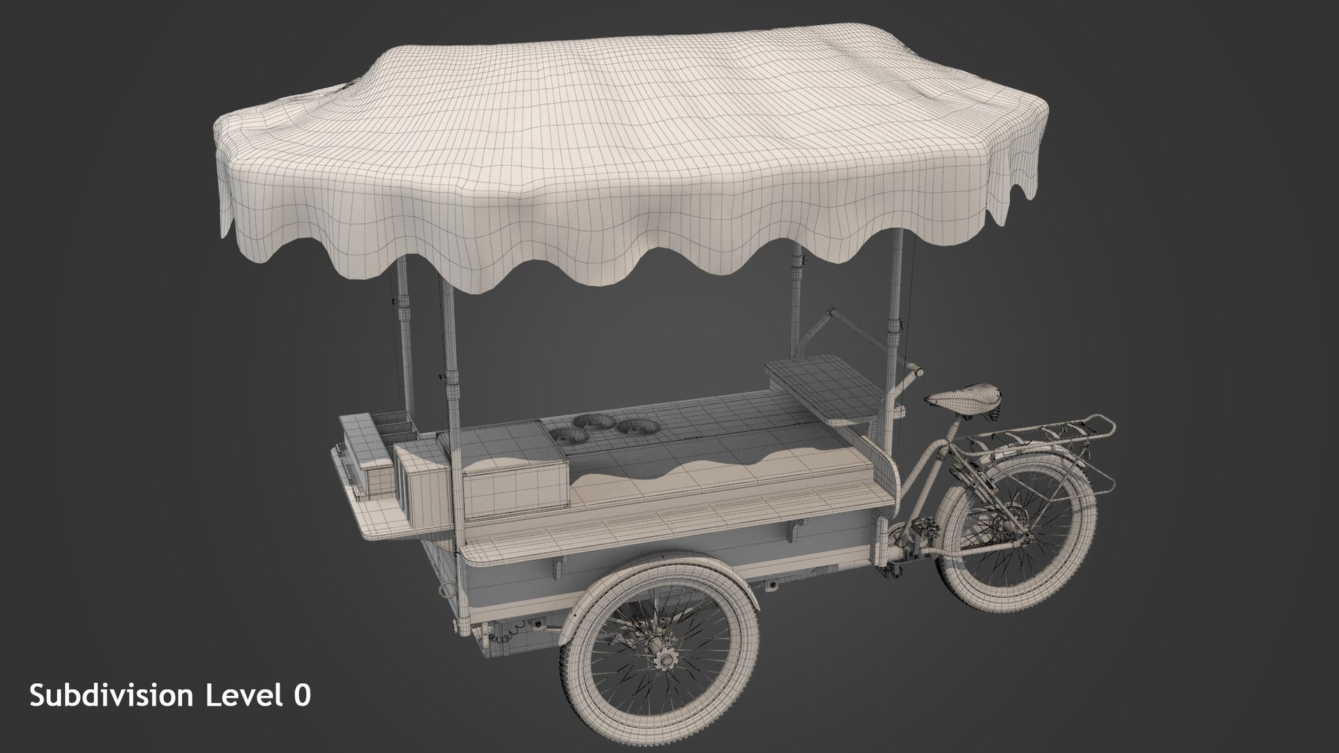 3D Food Cart Model - TurboSquid 1532826
