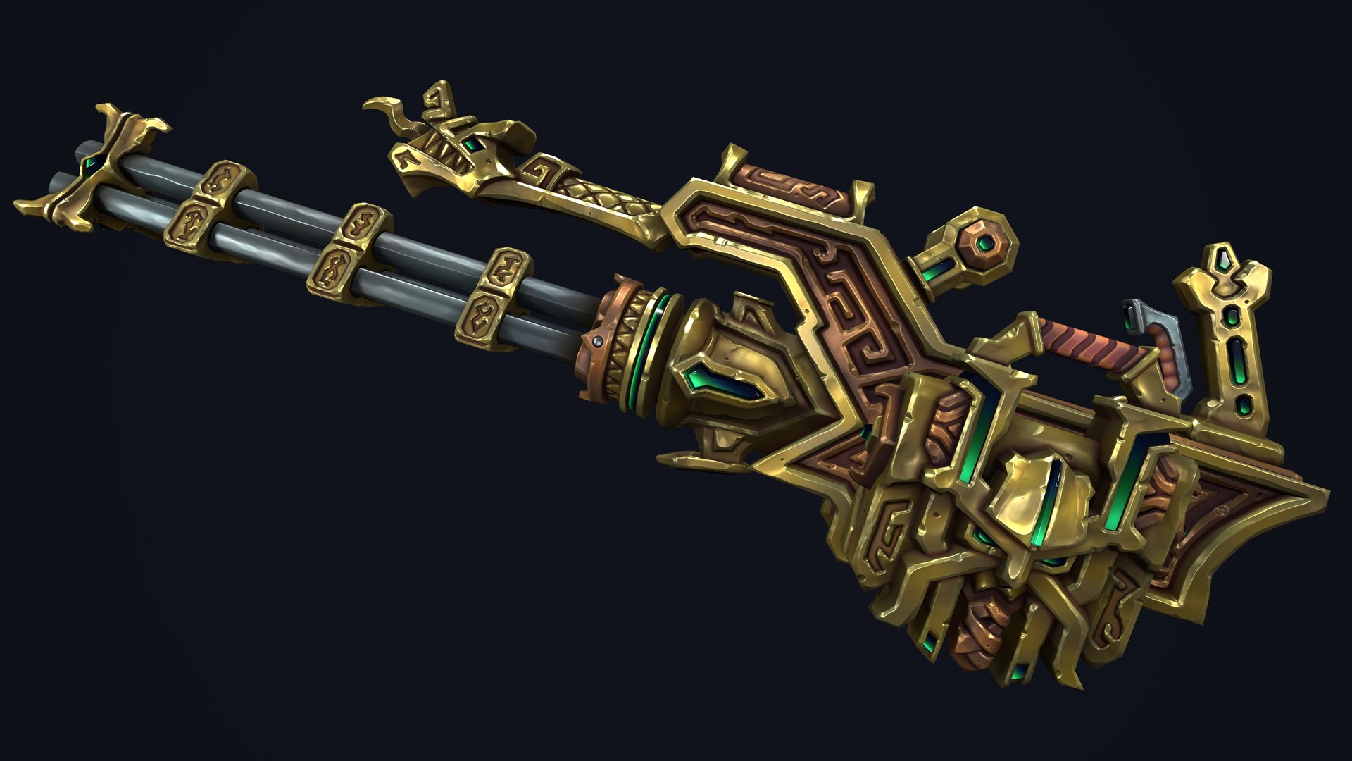 Fantasy Dwarf Minigun Model - TurboSquid 2281182