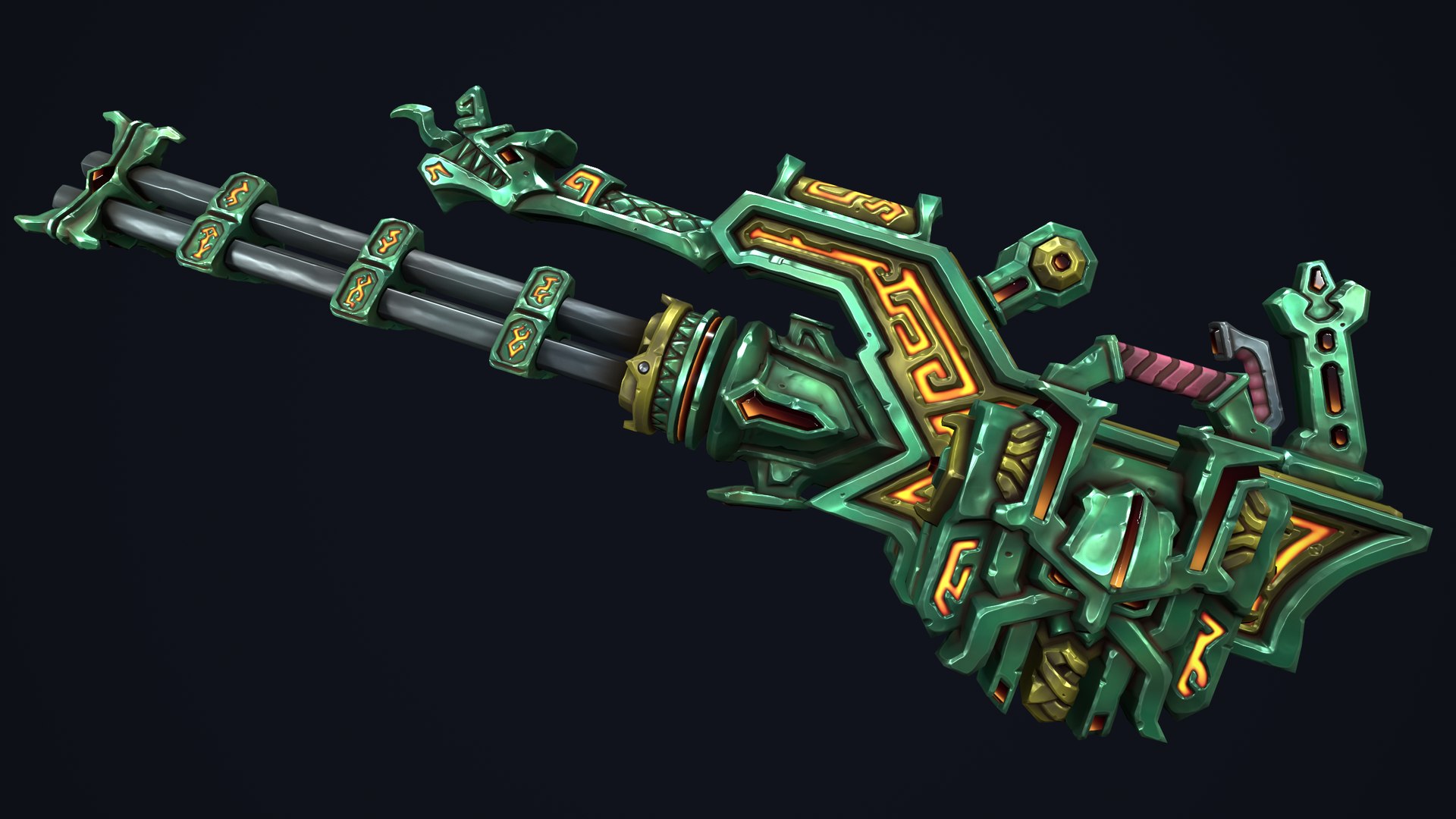 Fantasy Dwarf Minigun Model - TurboSquid 2281182