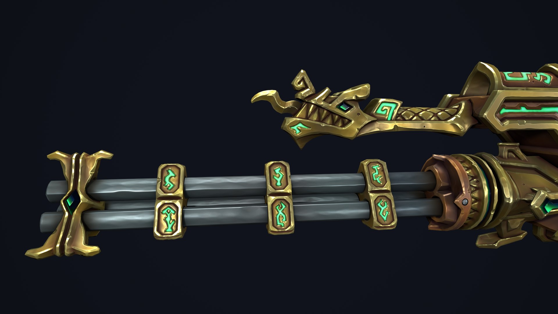 Fantasy Dwarf Minigun Model - TurboSquid 2281182