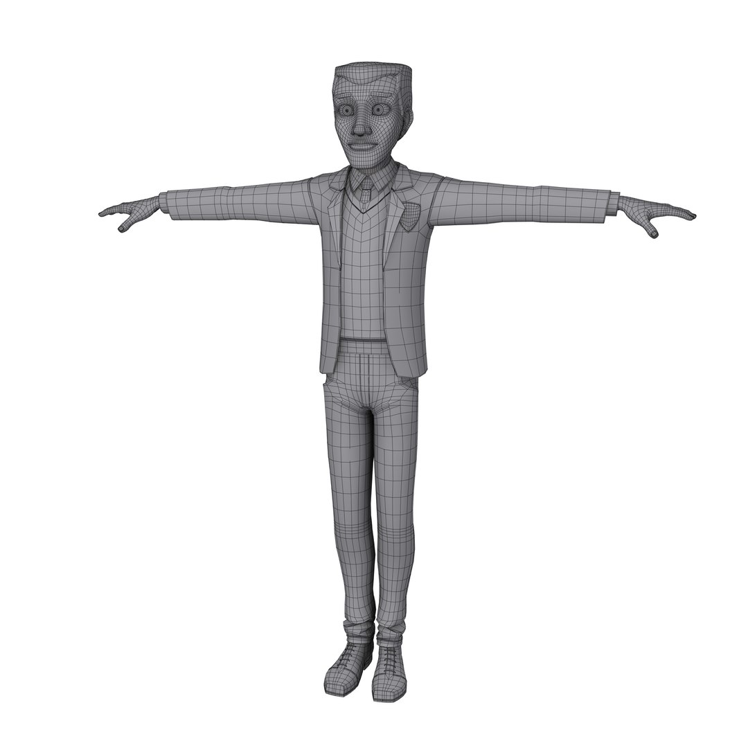 Student young man cartoon 3D model - TurboSquid 1619024