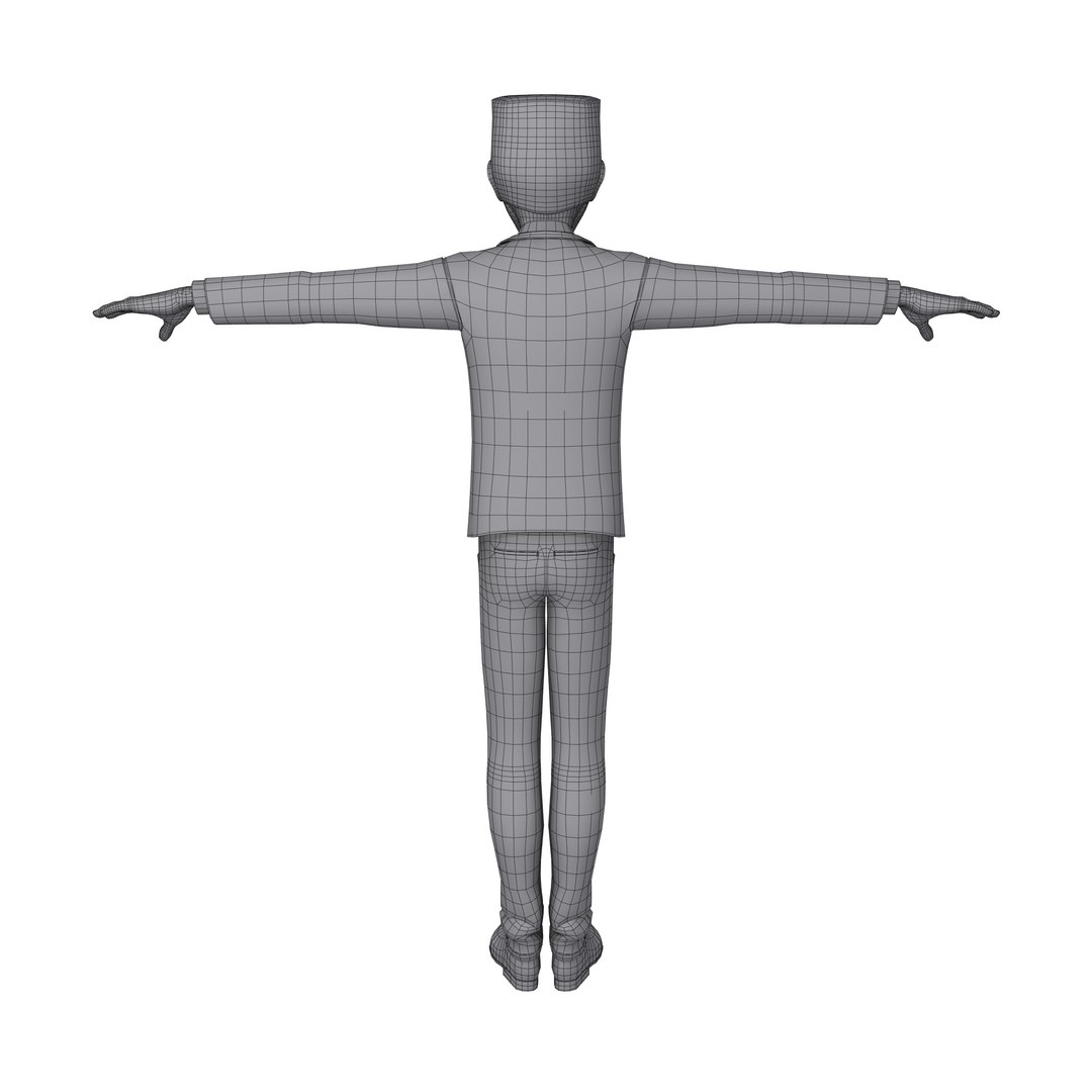 Student young man cartoon 3D model - TurboSquid 1619024