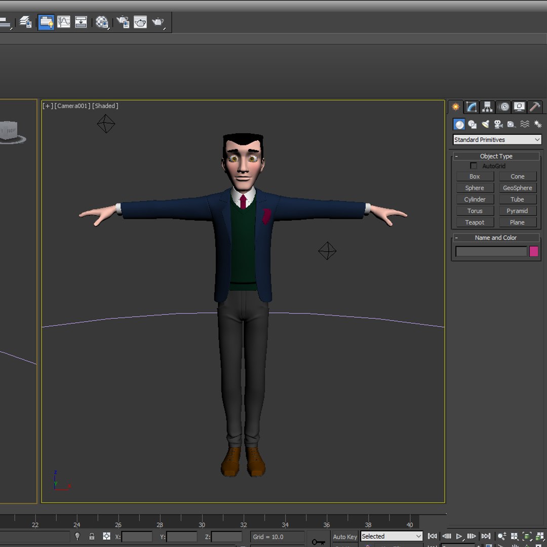 Student young man cartoon 3D model - TurboSquid 1619024