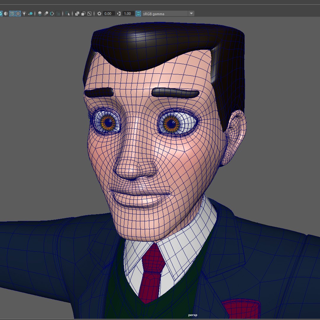 Student young man cartoon 3D model - TurboSquid 1619024