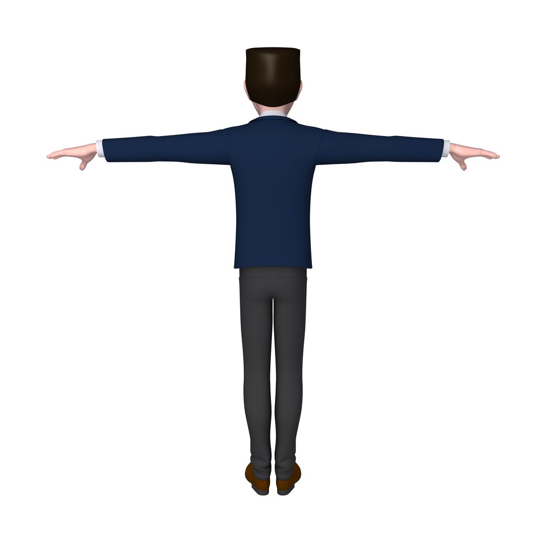 Student young man cartoon 3D model - TurboSquid 1619024