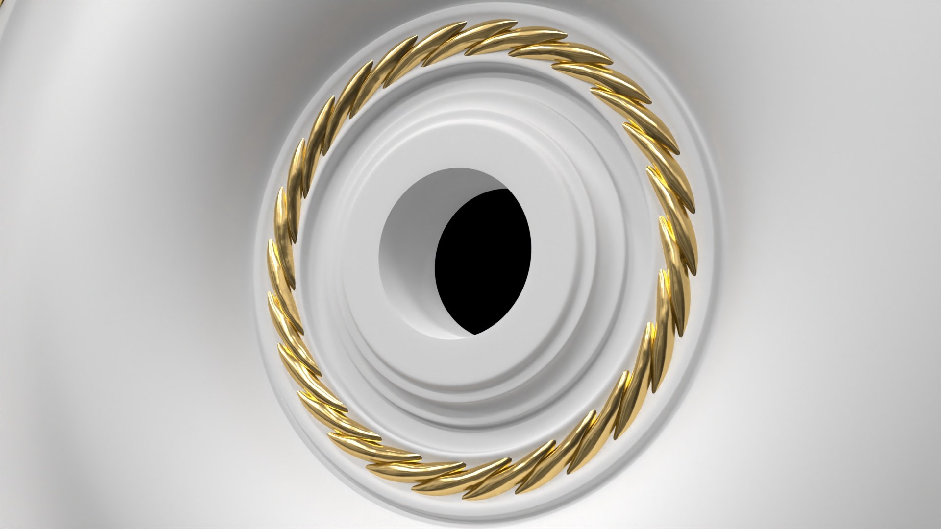 Ceiling Sockets Gypsum Plaster DR5 3D Model - TurboSquid 2012630