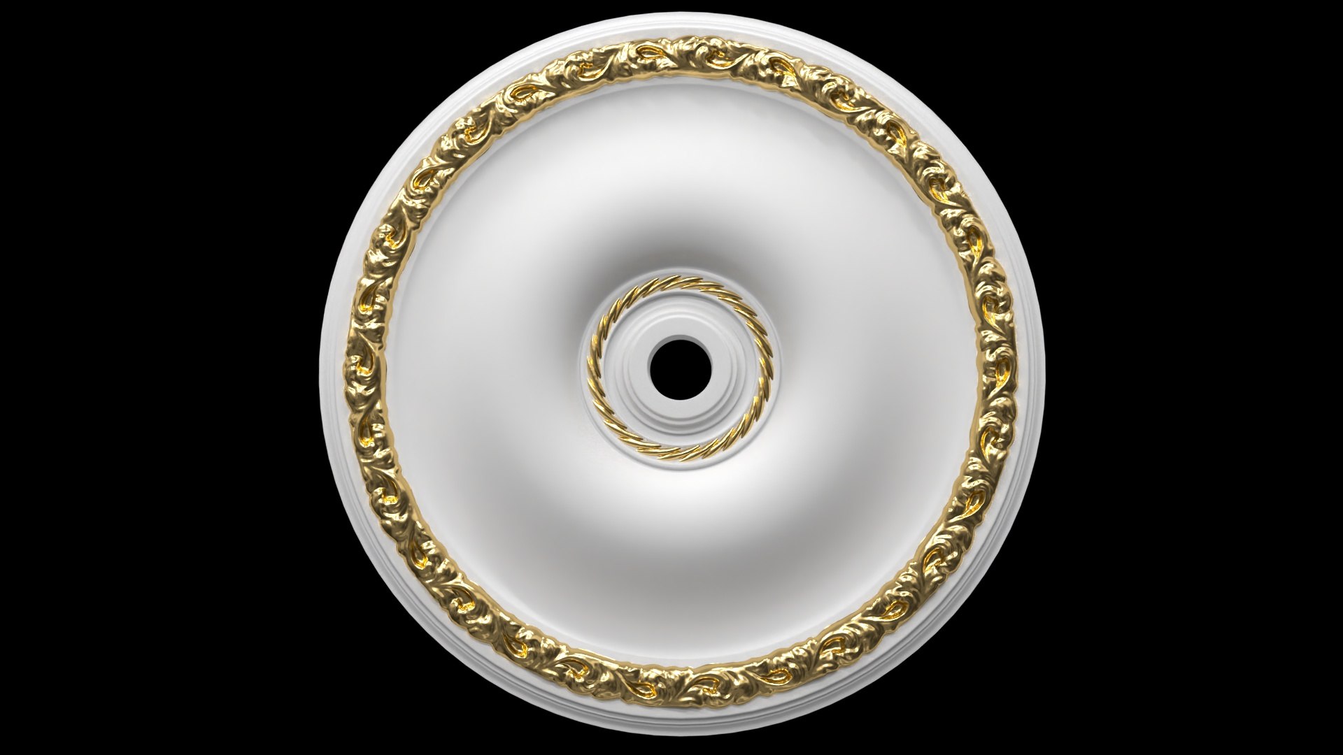 Ceiling Sockets Gypsum Plaster DR5 3D Model - TurboSquid 2012630