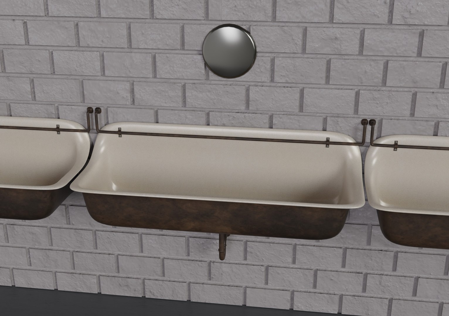 Mens Restroom Urinal 3D Model - TurboSquid 2209555