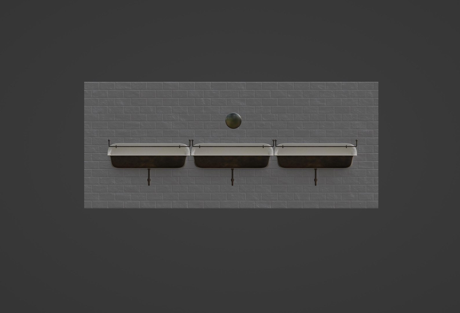 Mens Restroom Urinal 3D Model - TurboSquid 2209555