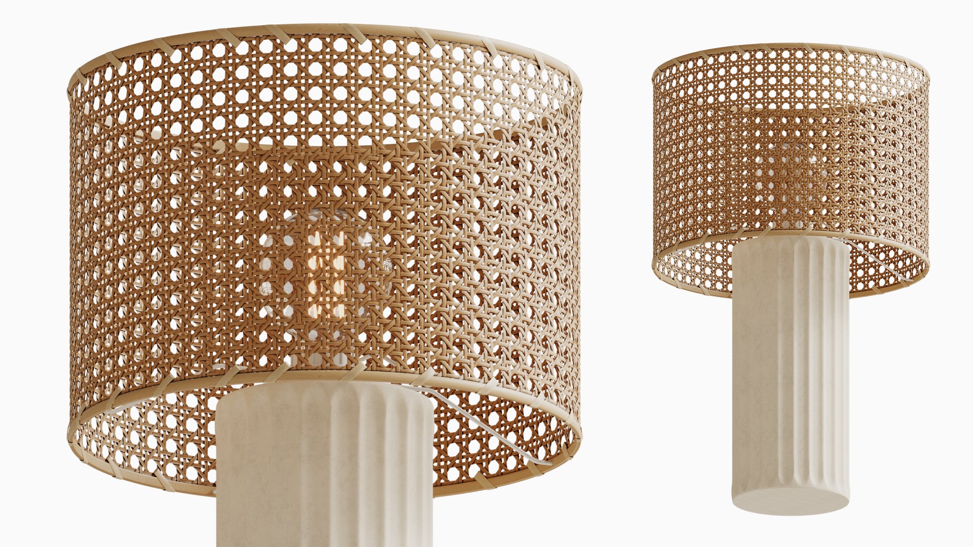 Cane Lamp Shade Model - TurboSquid 2327202