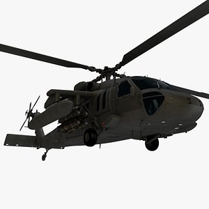 Uh-60m Blackhawk Military Helicopter Max