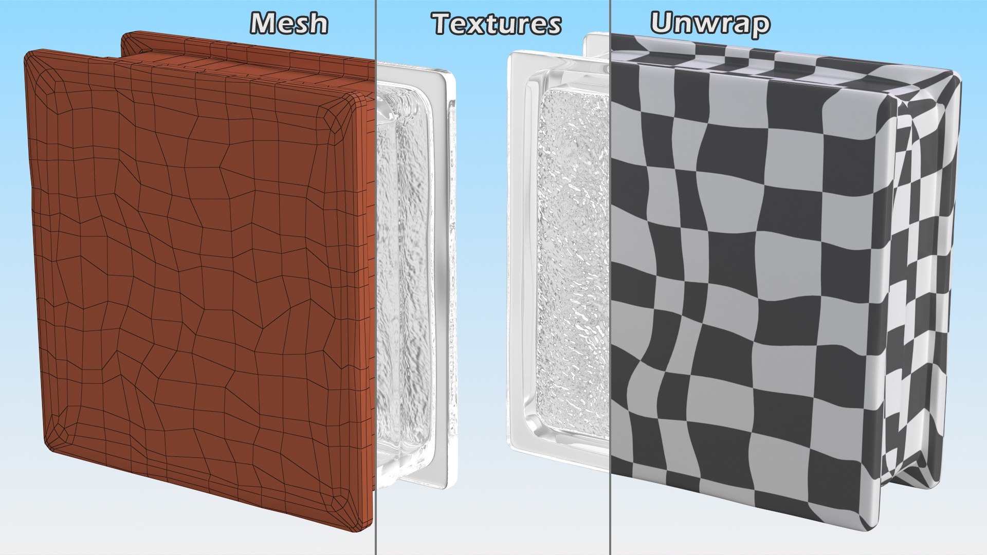 Ice Pattern Glass Block 3D Model - TurboSquid 1830043