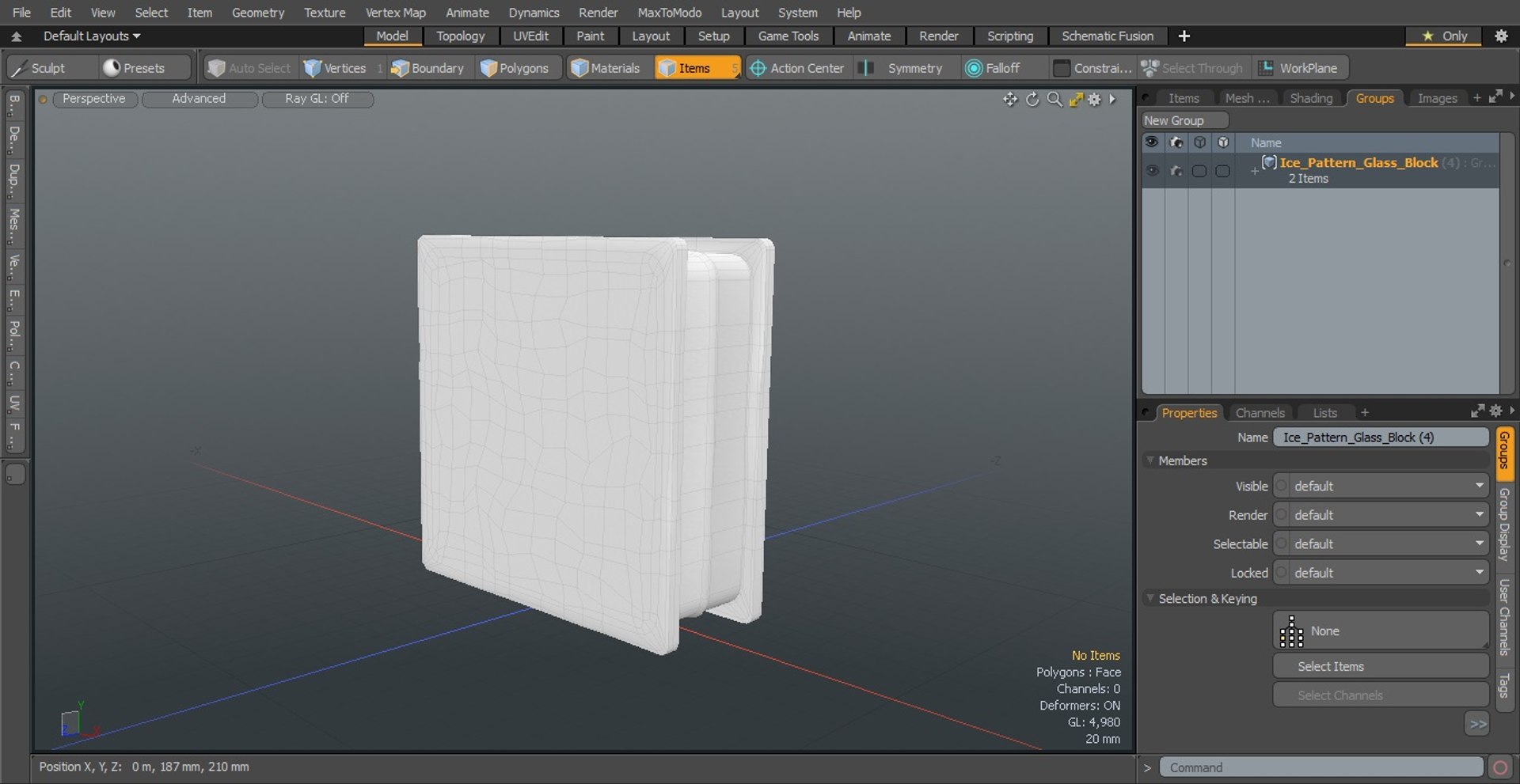 Ice Pattern Glass Block 3D Model - TurboSquid 1830043