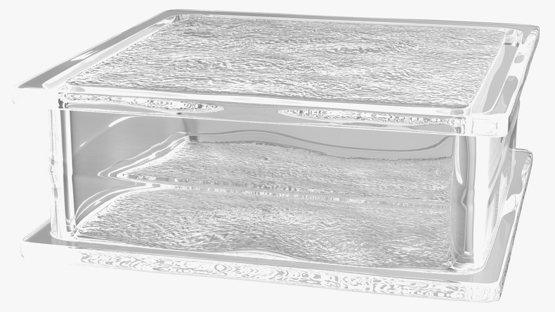Ice Pattern Glass Block 3D Model - TurboSquid 1830043