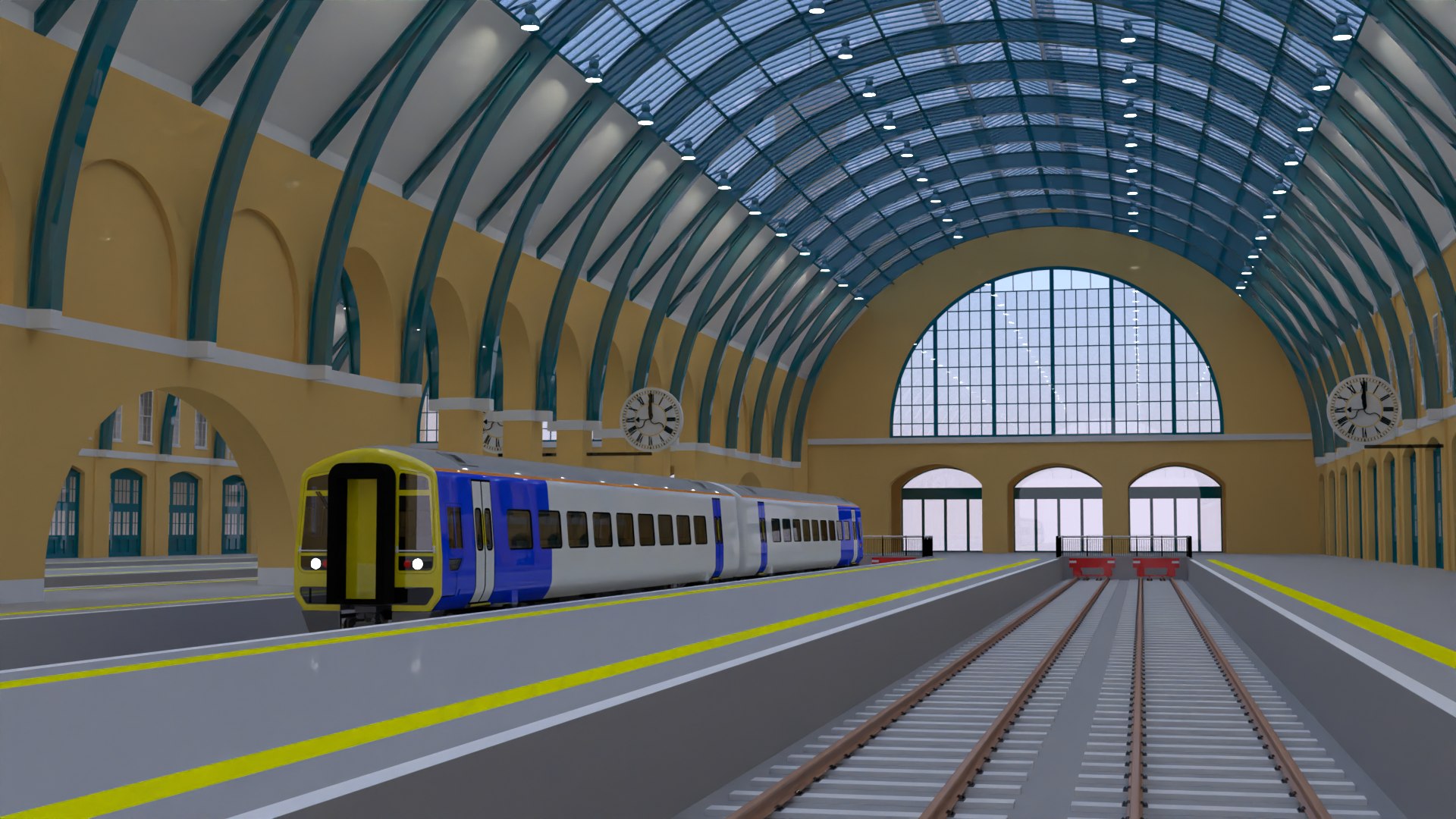 British Stations And Viaduct Model - TurboSquid 2311603