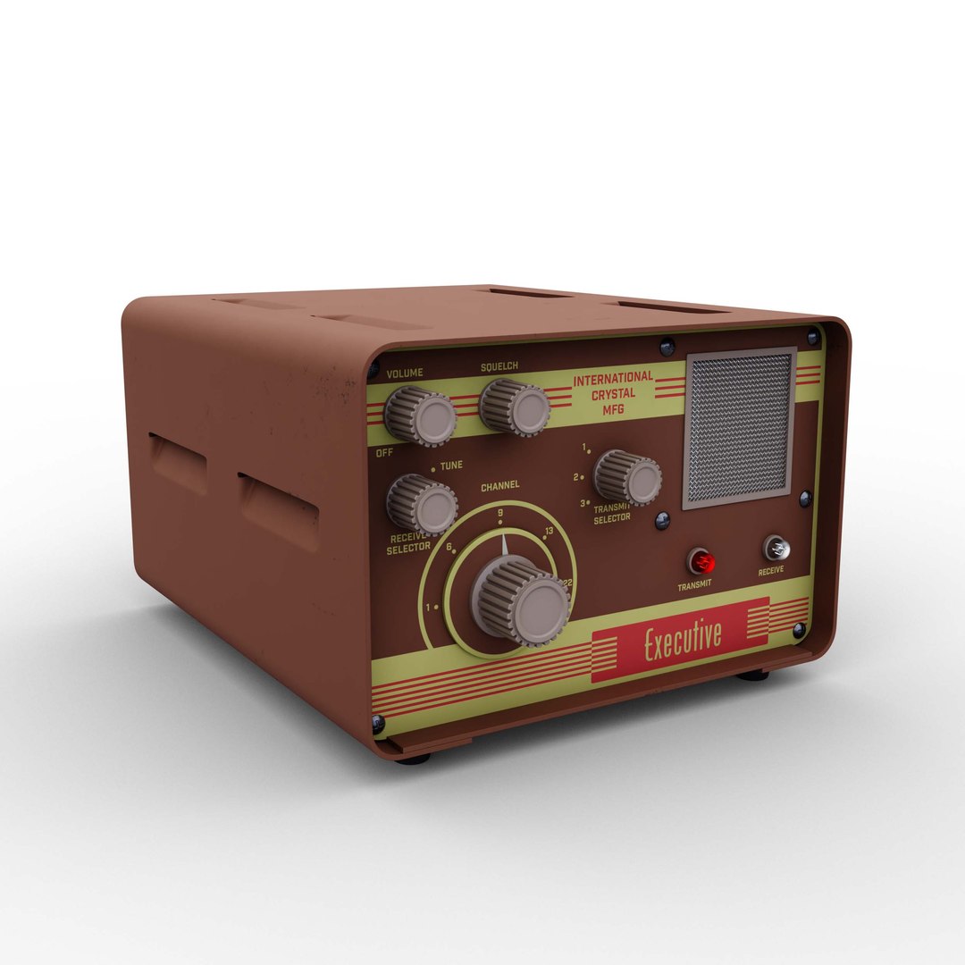3D Executive Retro CB Radio Model - TurboSquid 1797189