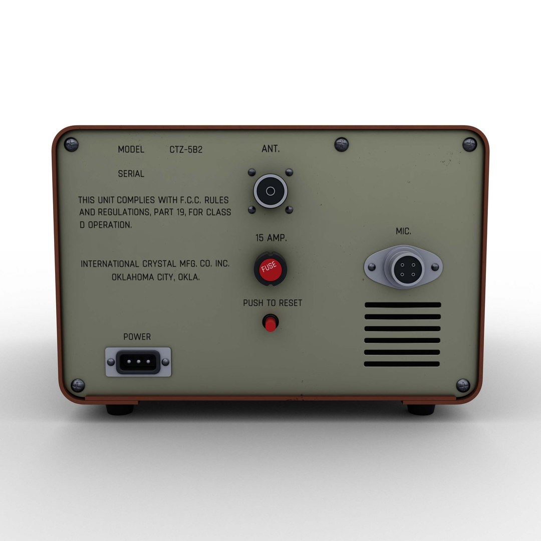 3D Executive Retro CB Radio Model - TurboSquid 1797189