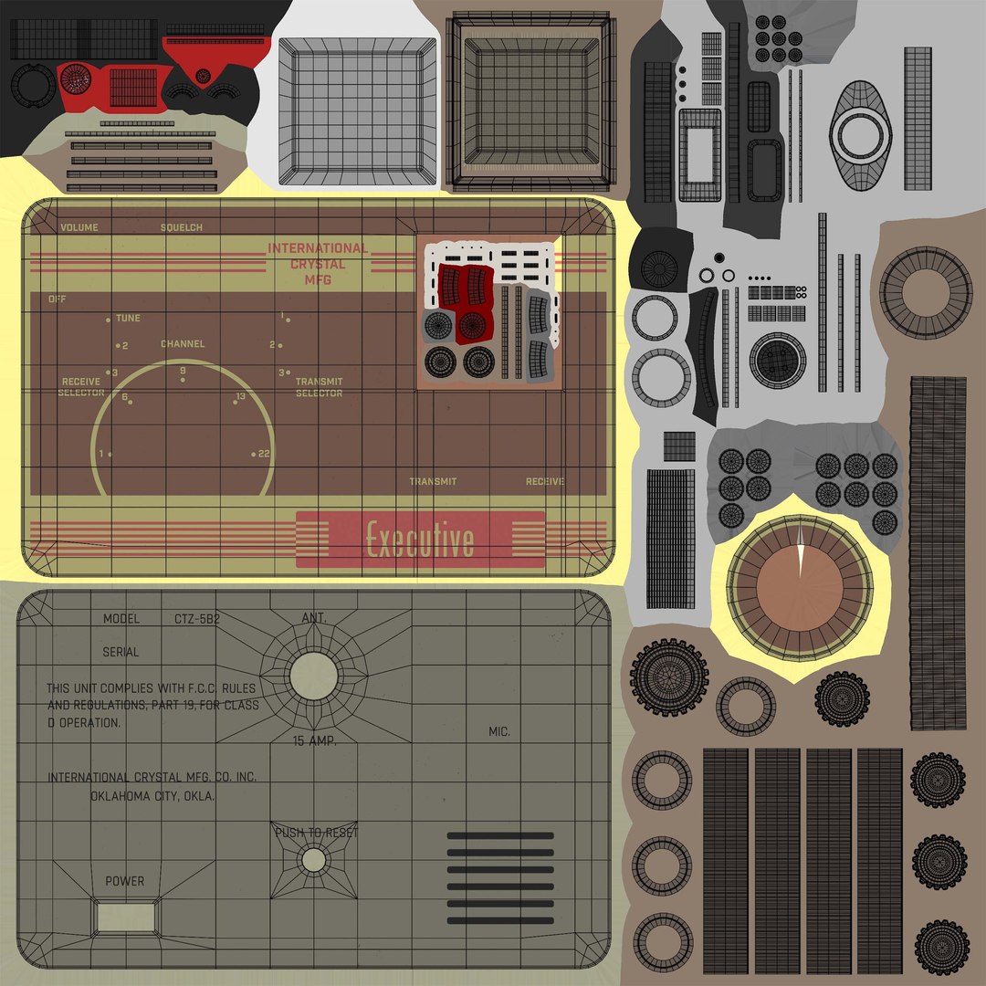 3D Executive Retro CB Radio Model - TurboSquid 1797189