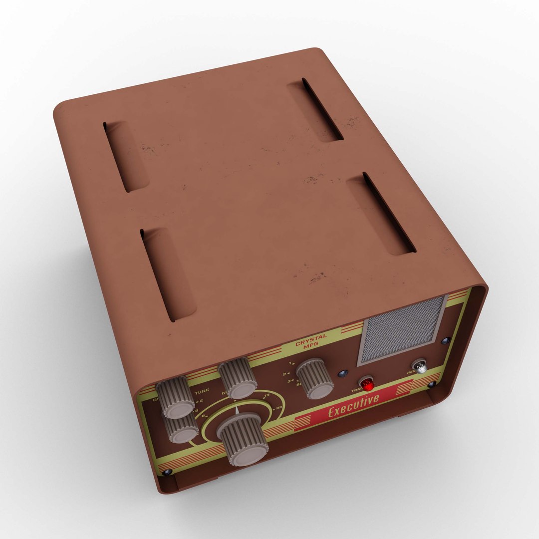 3D Executive Retro CB Radio Model - TurboSquid 1797189