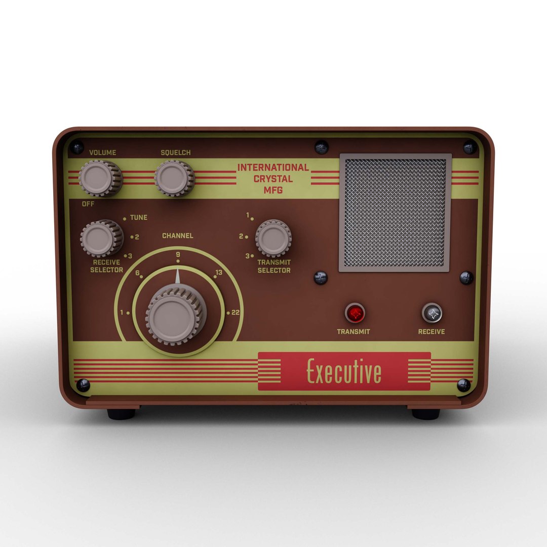 3D Executive Retro CB Radio Model - TurboSquid 1797189