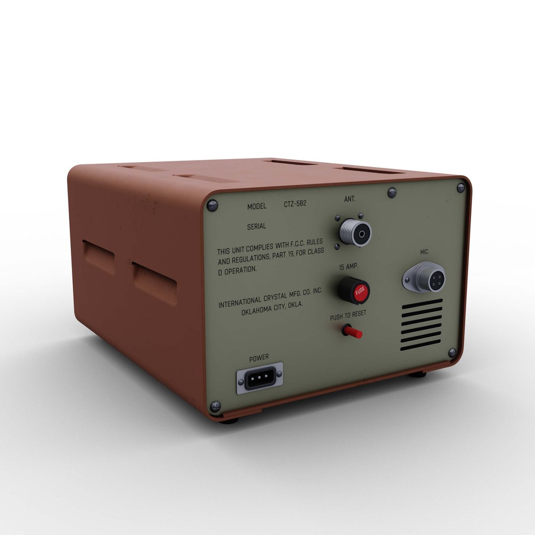 3D Executive Retro CB Radio Model - TurboSquid 1797189